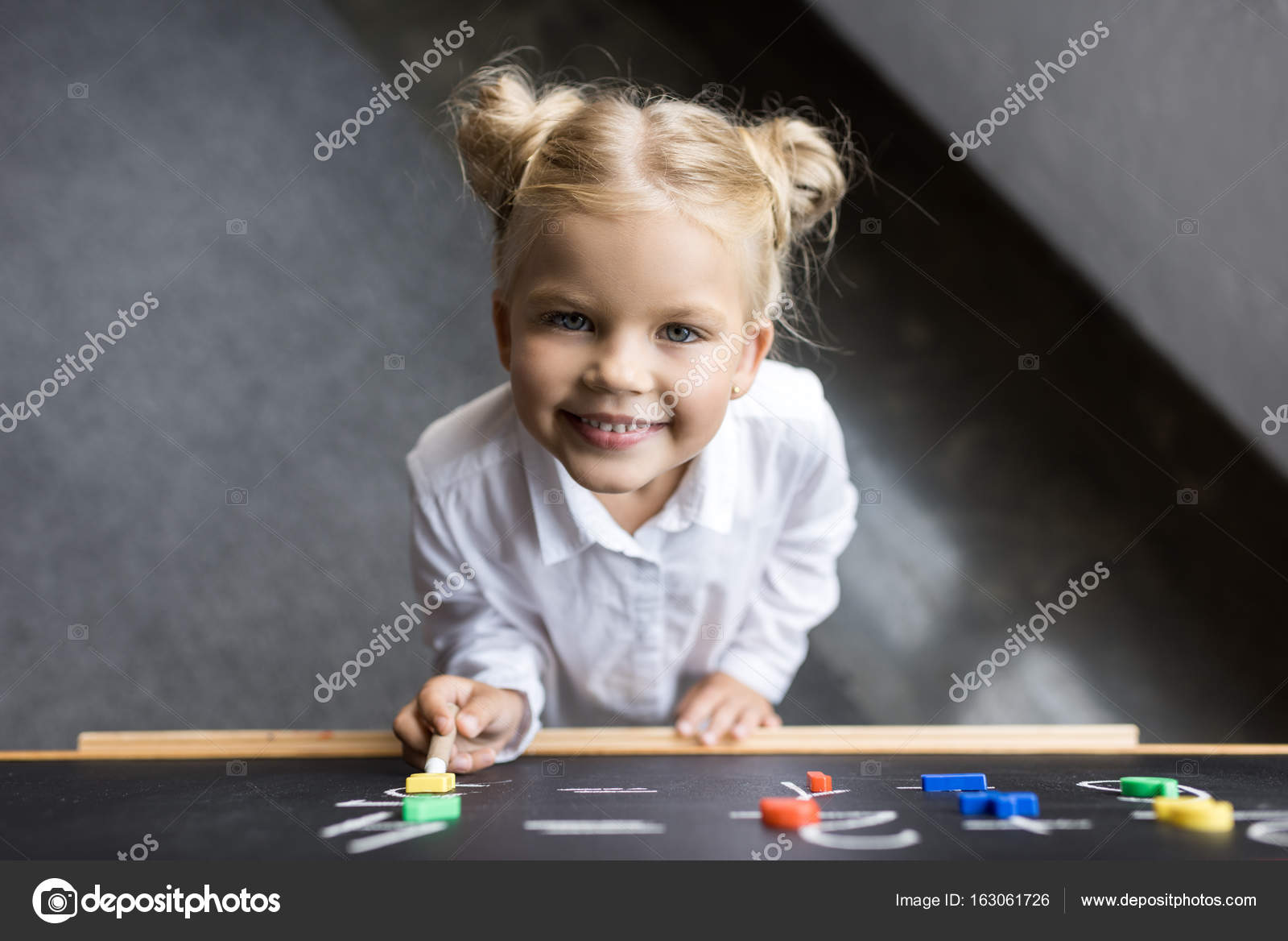 Child studying numbers — Stock Photo © AllaSerebrina #163061726