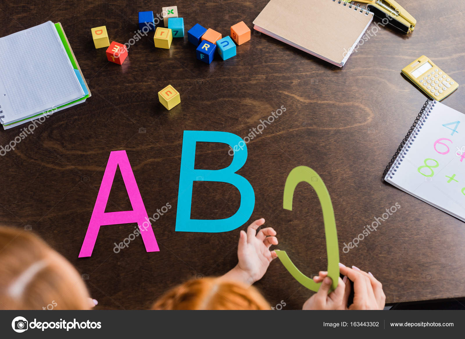 Learning alphabet Stock Photo by ©AllaSerebrina 163443302