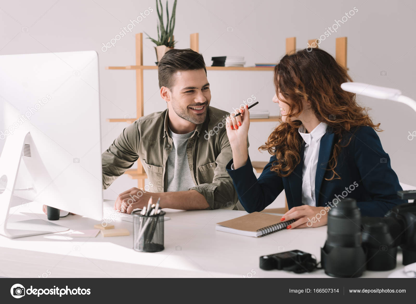 Photographers working together — Stock Photo © AllaSerebrina #166507314