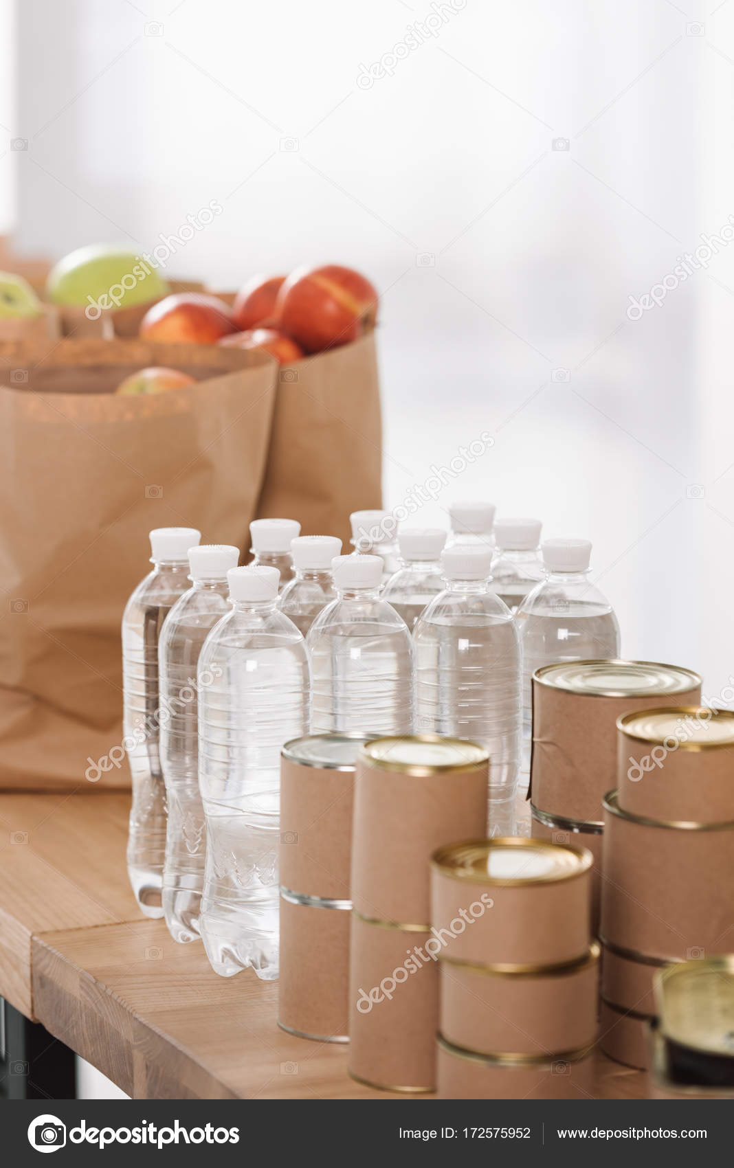 Table with charity goods — Stock Photo © AllaSerebrina #172575952
