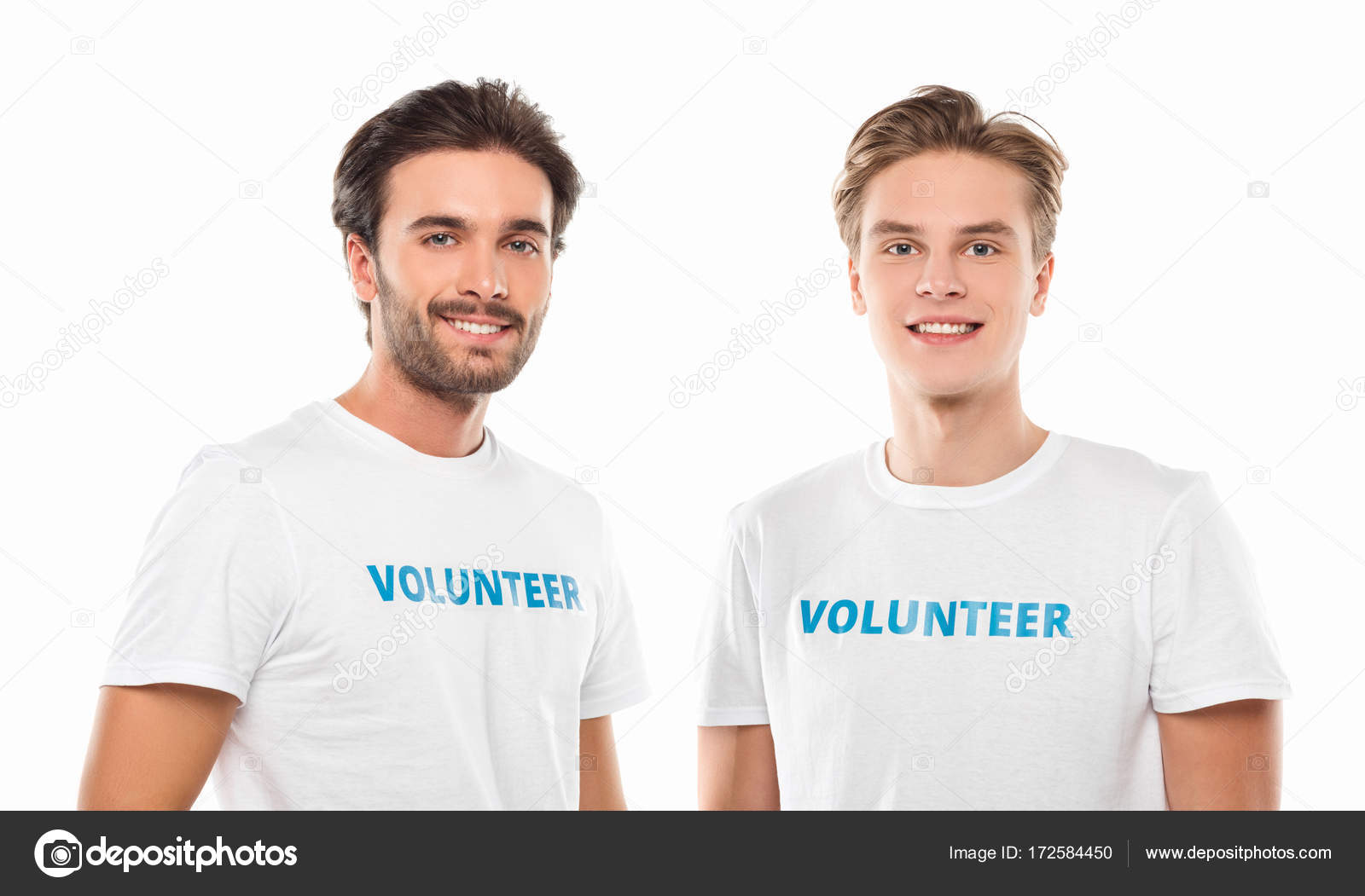 Young handsome volunteers — Free Stock Photo © AllaSerebrina #172584450