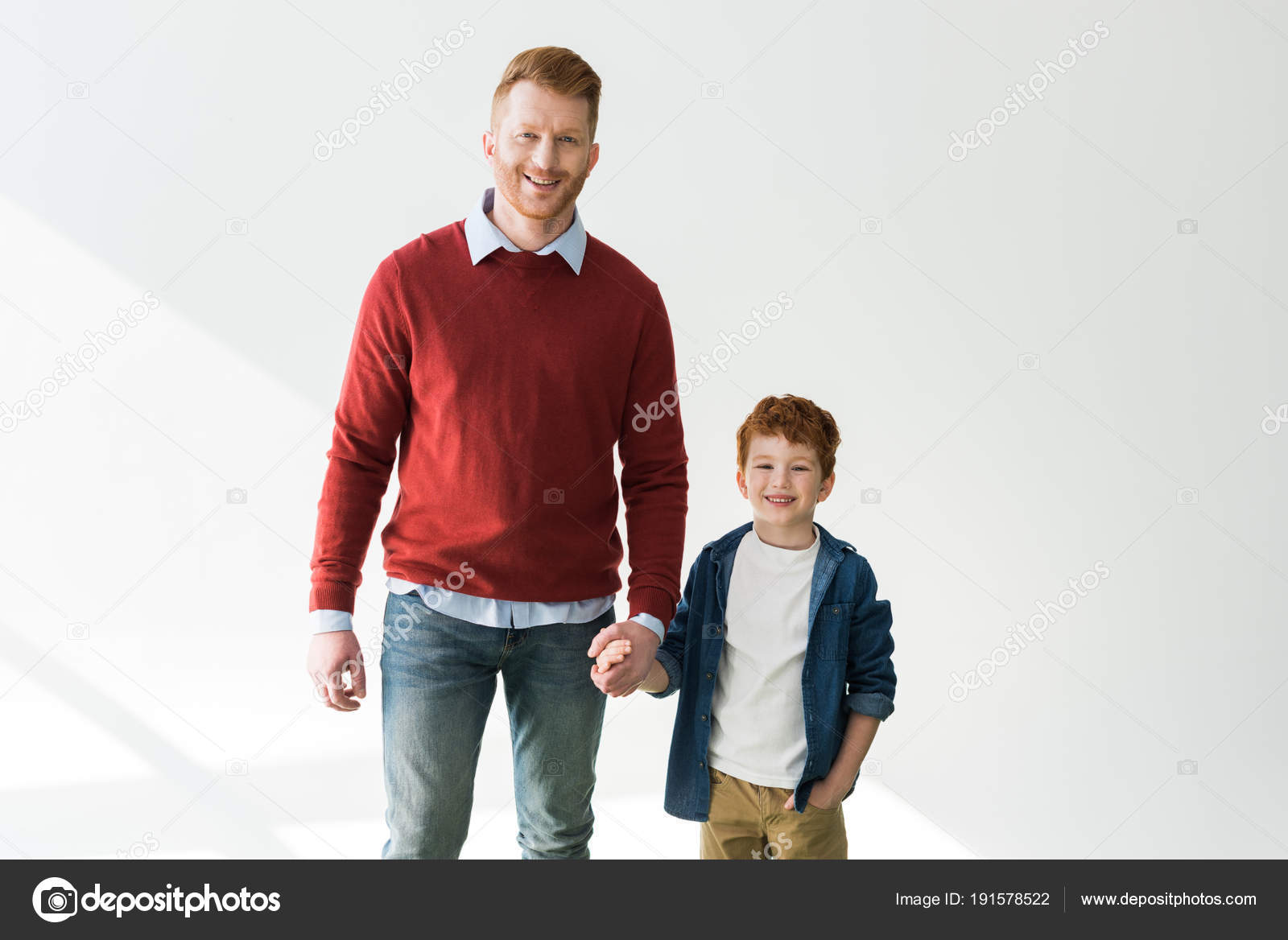 Dad And Son Holding Hands