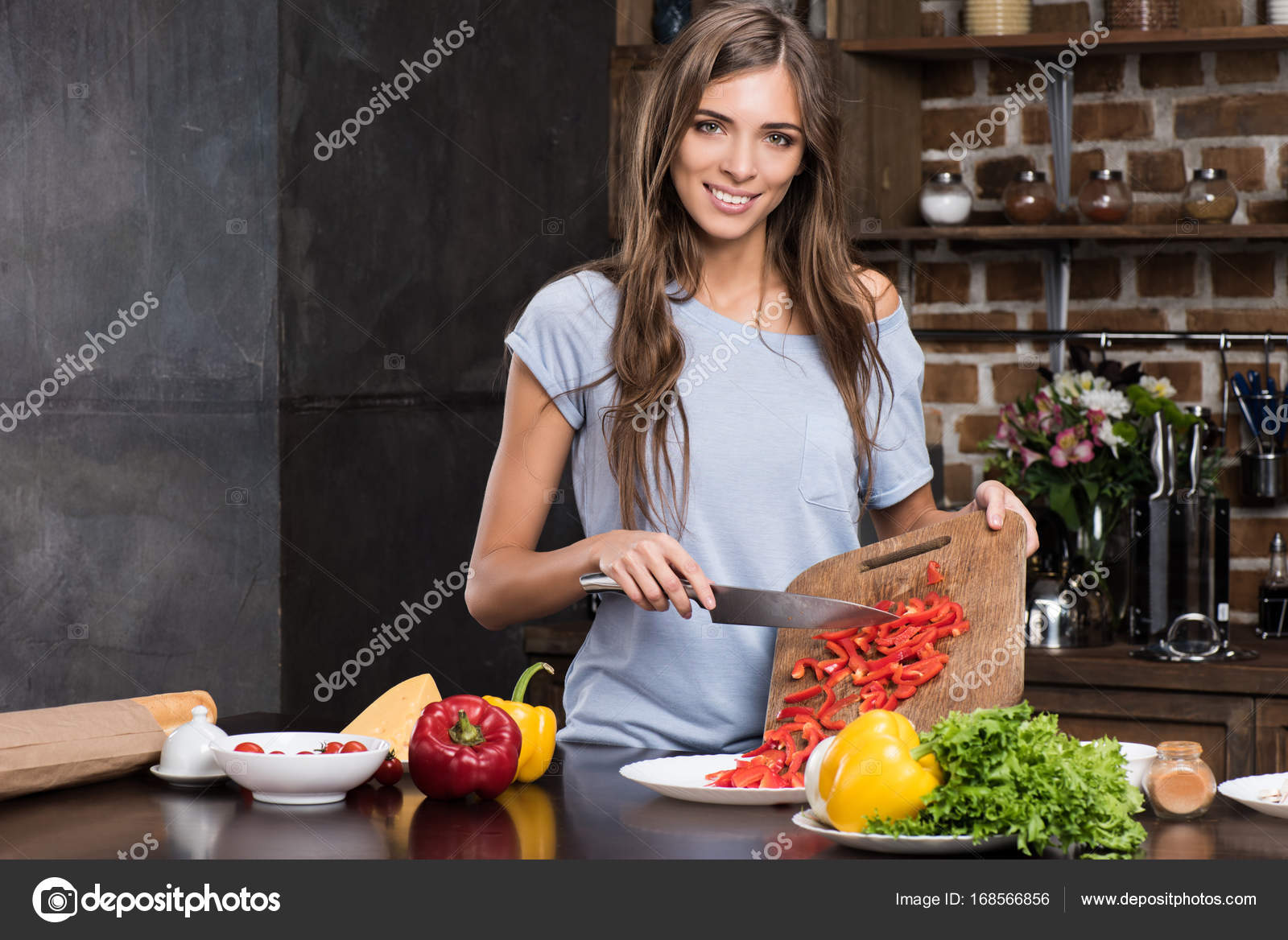 Female Cooking