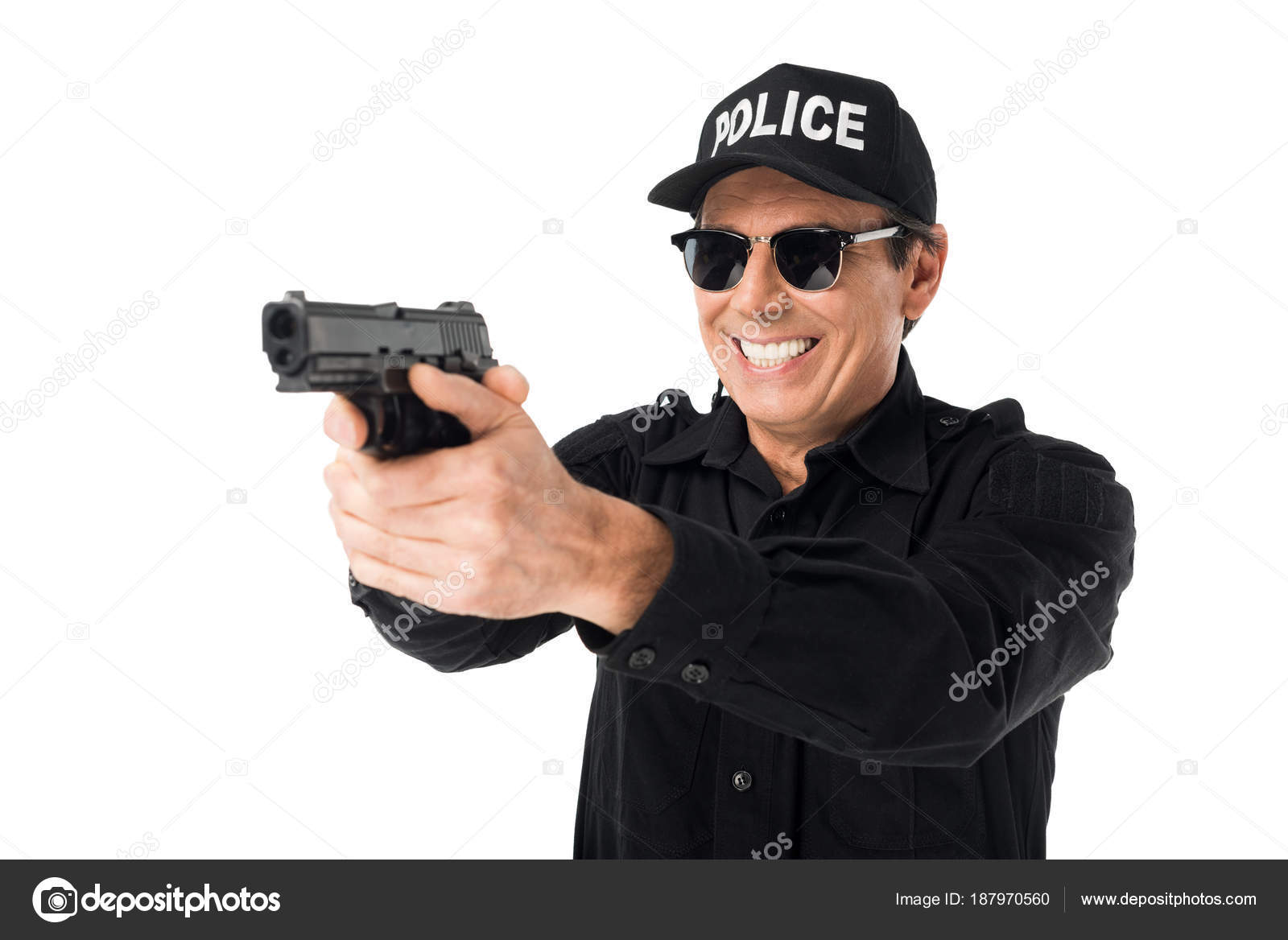 Policeman With Gun