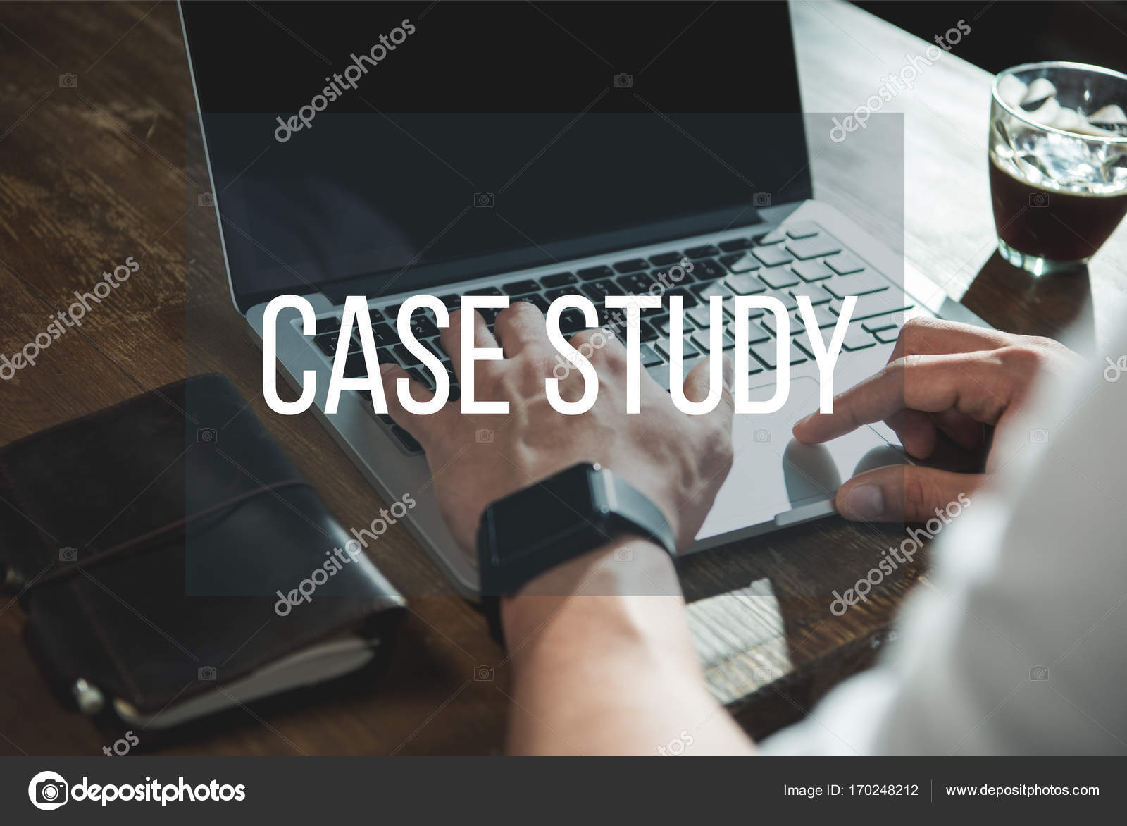 Man doing case study — Stock Photo © DimaKozitsyn #170248212
