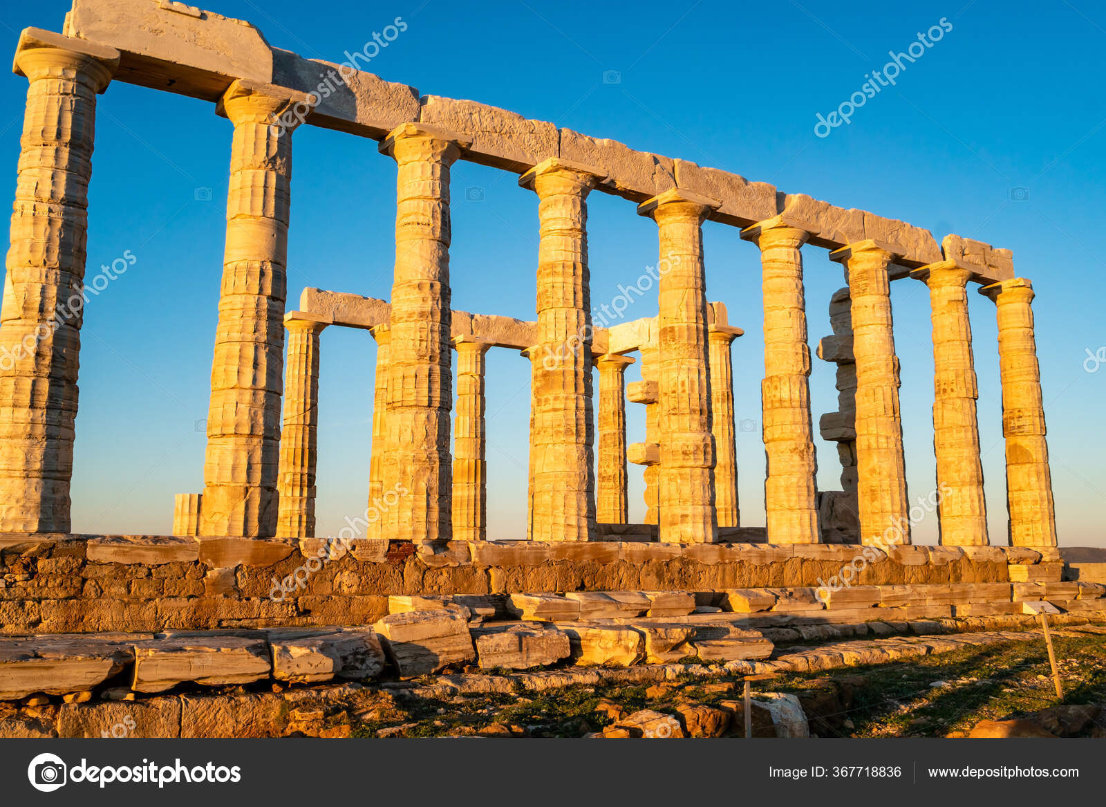 Sunshine Ancient Columns Parthenon Athens — Stock Photo © DimaKozitsyn ...