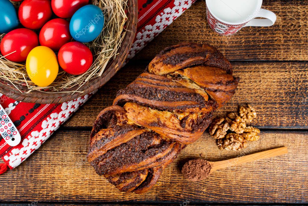 Mesa tradicional rumana de Pascua con y significado Sweetbread y Matzo ...