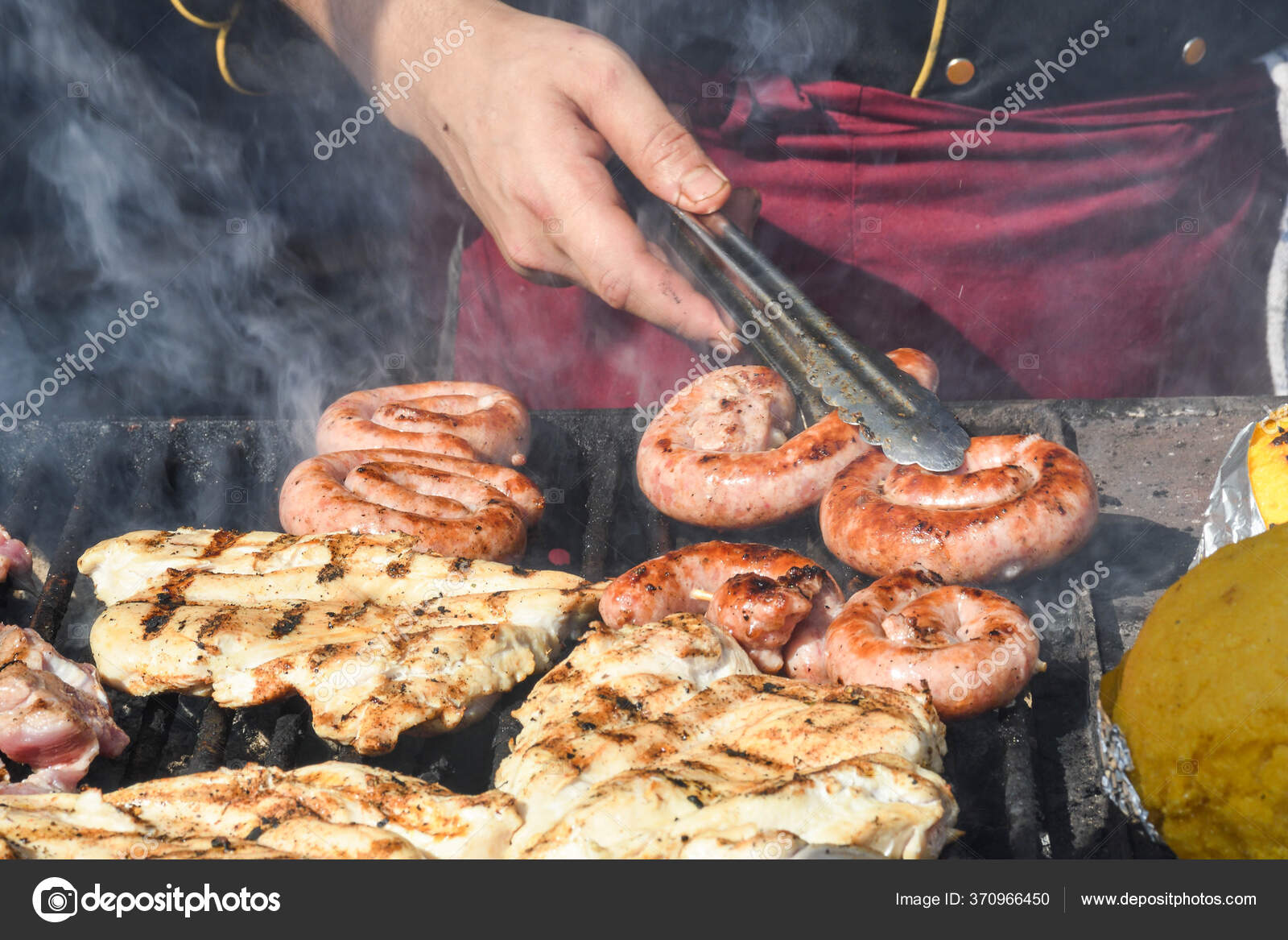 A Chef At Grill Cookout