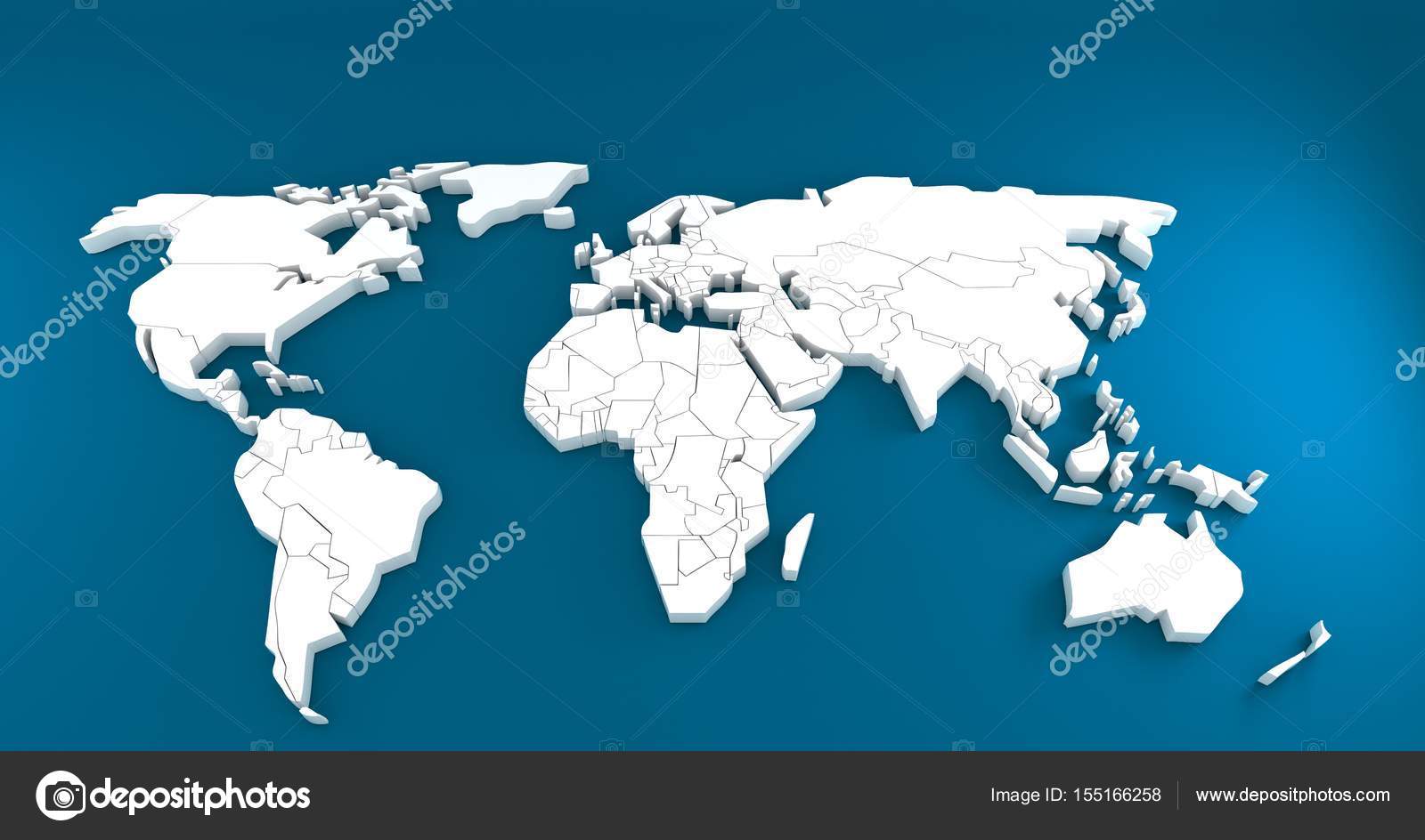 Clean world map. Stock Photo by ©cgvfxartist007 155166258