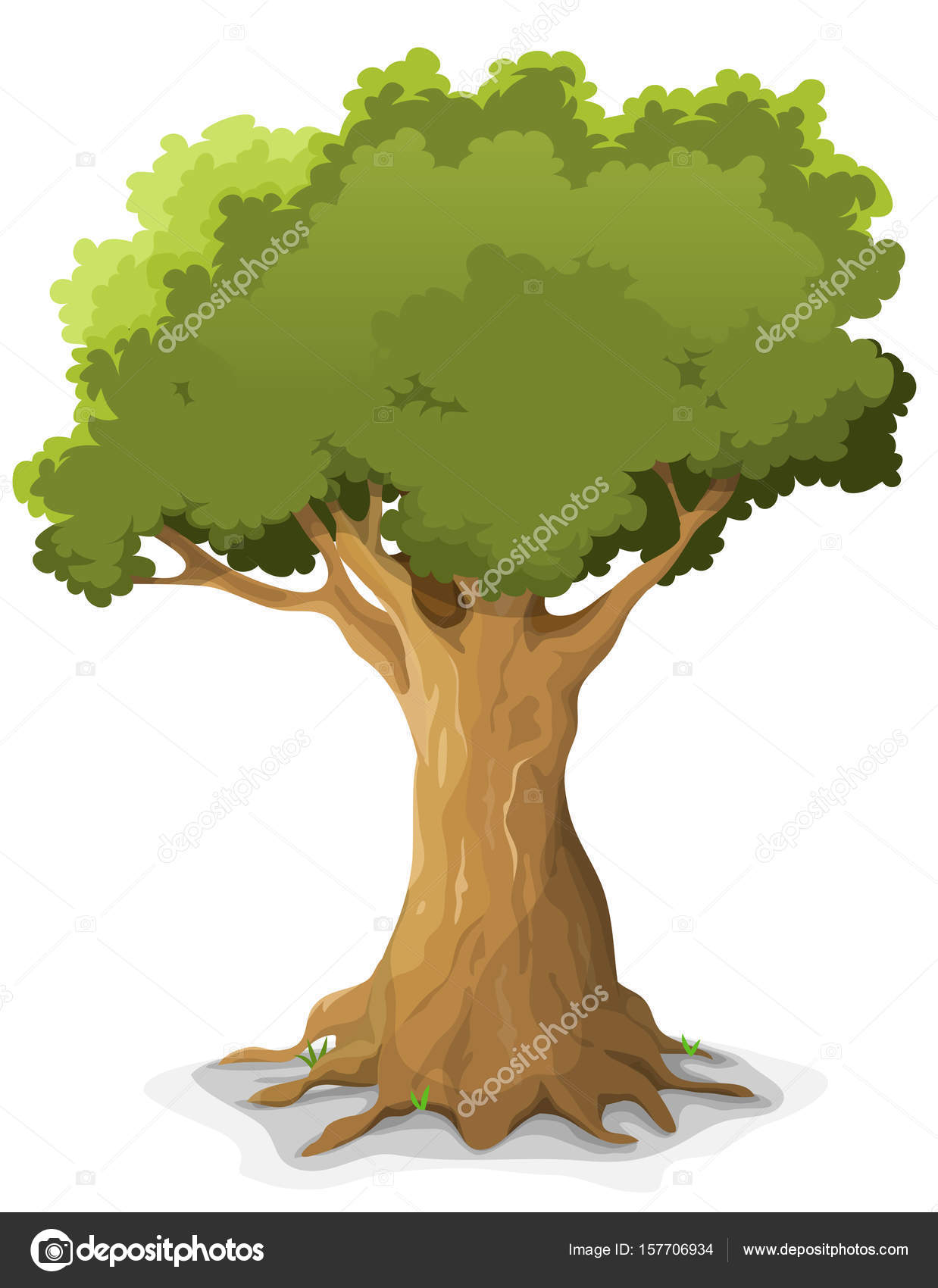 Big Oak Tree Clip Art
