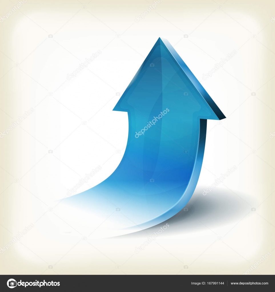 Blue Arrow Rising Up For Business Infographics Stock Vector by ©benchyb ...