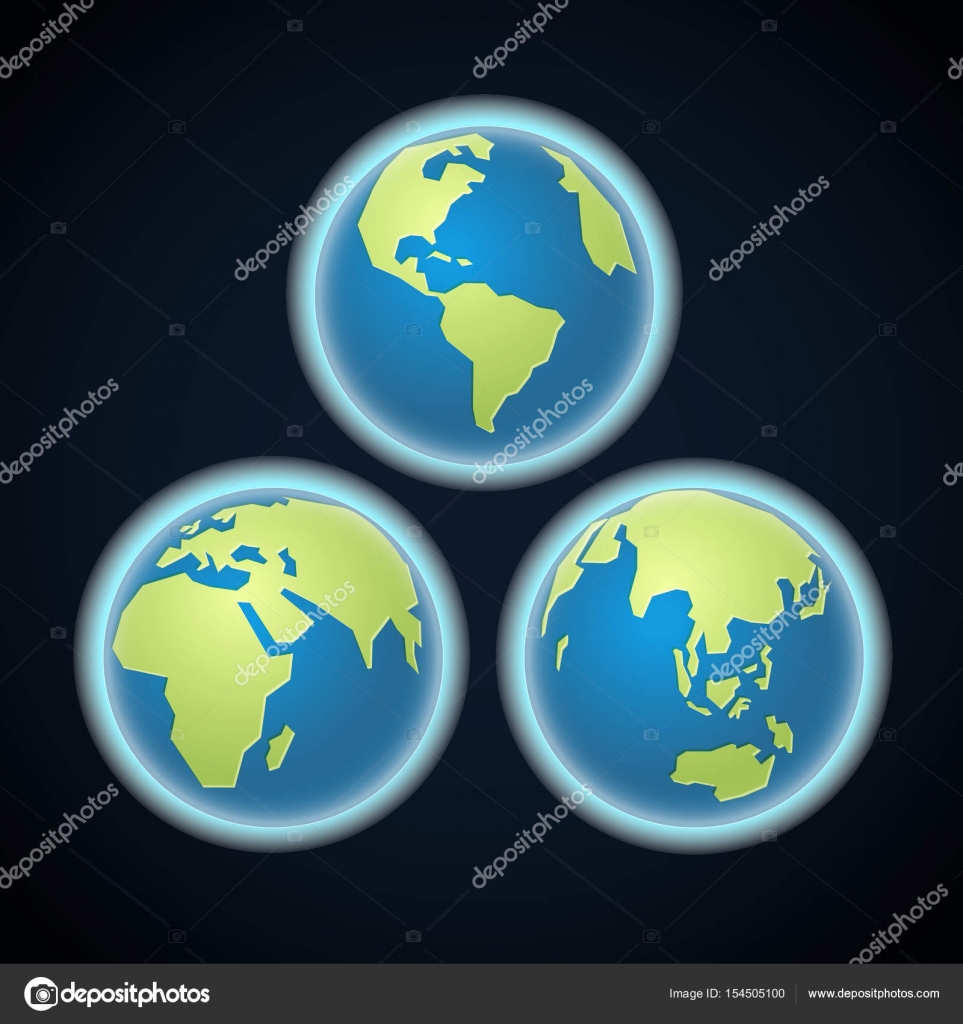 Different Earth sides. Infographic template — Stock Vector © tovovan ...