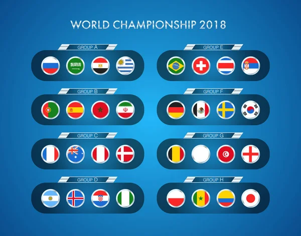 World Soccer Championship Groups Football Tournament Scheme Football ...