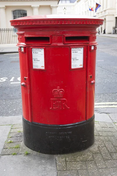 Traditional English red mailbox — Stock Photo © kazyavka #2411483
