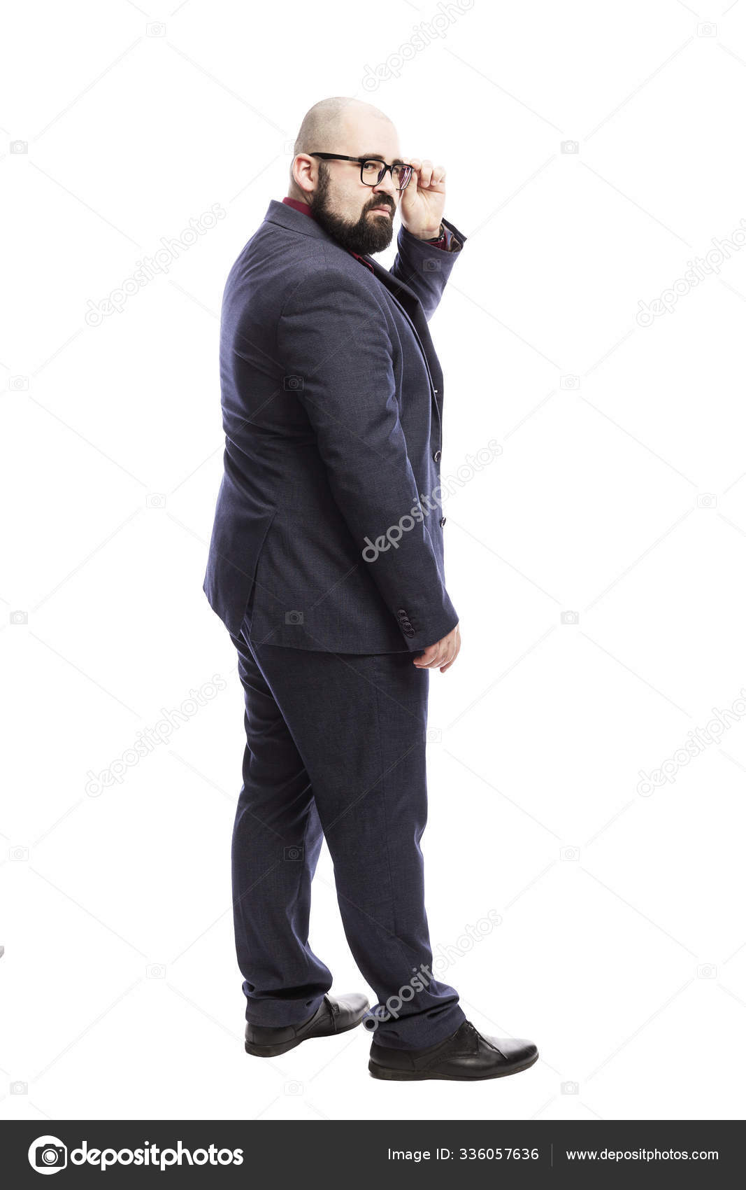 Slightly Overweight Man In Suit