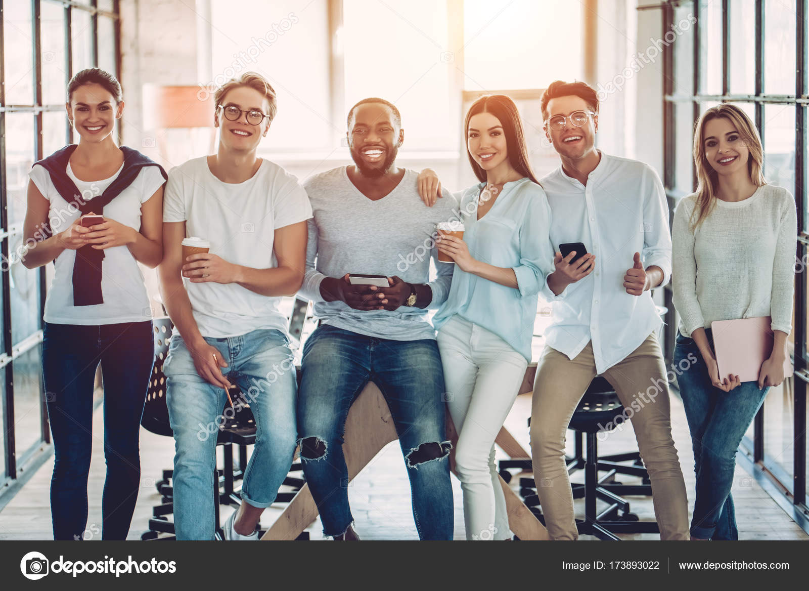 Young People Working In Office