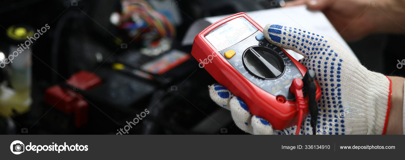 Man with modern amperemeter Stock Photo by ©marketing.lasers@ya.ru ...