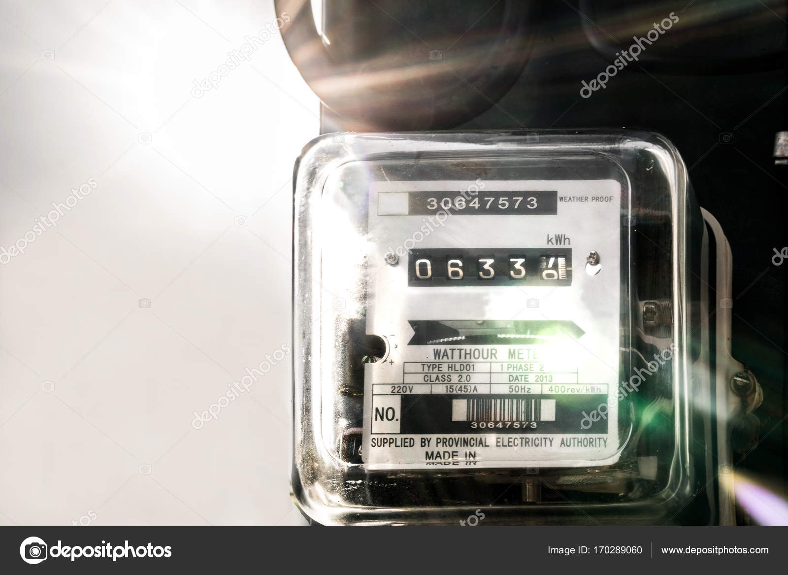 Meter unit of electricity. — Stock Photo © B-L-V #170289060 Meter unit of electricity. — Stock Photo © B-L-V #170289060