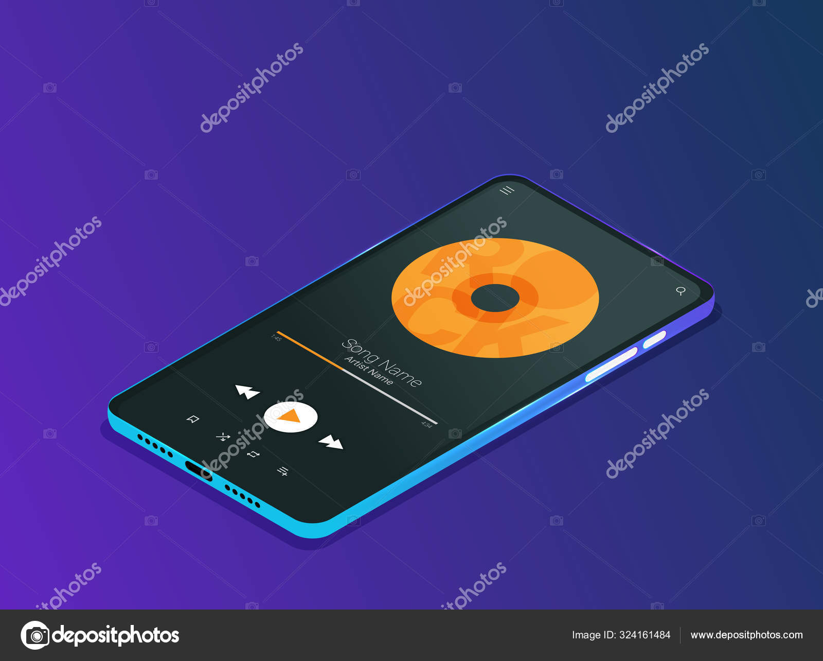 Modern Smartphone Flat Vector Isolated Background ⬇ Vector Image by ...