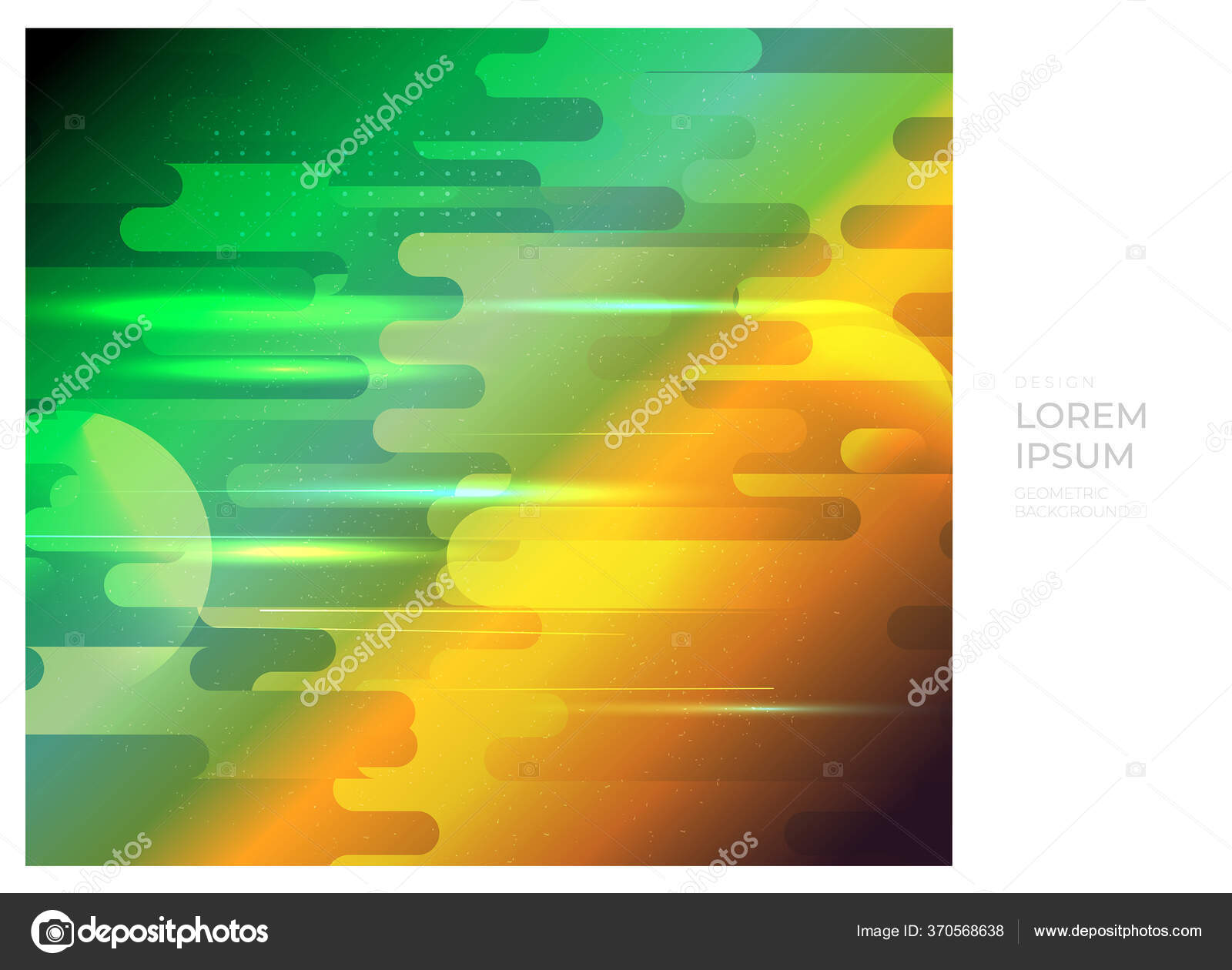 Colourful Poster Made Rounded Stripes Stock Vector by ©Mix3r 370568638