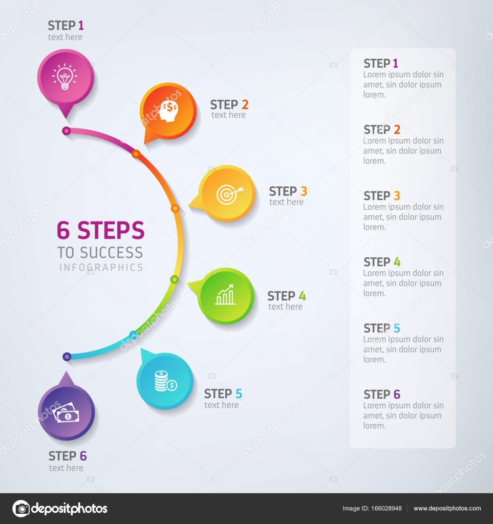 6 Steps Infographics — Stock Vector © annafrajtova #166028948