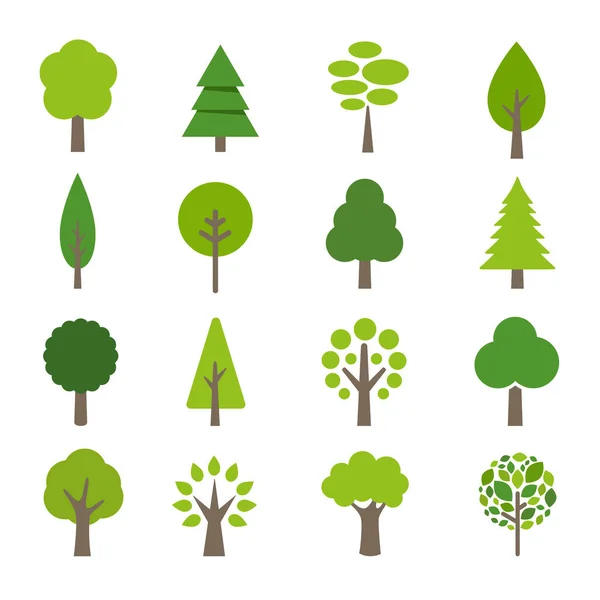 Collection of Cute Trees — Stock Vector © annafrajtova #27261953