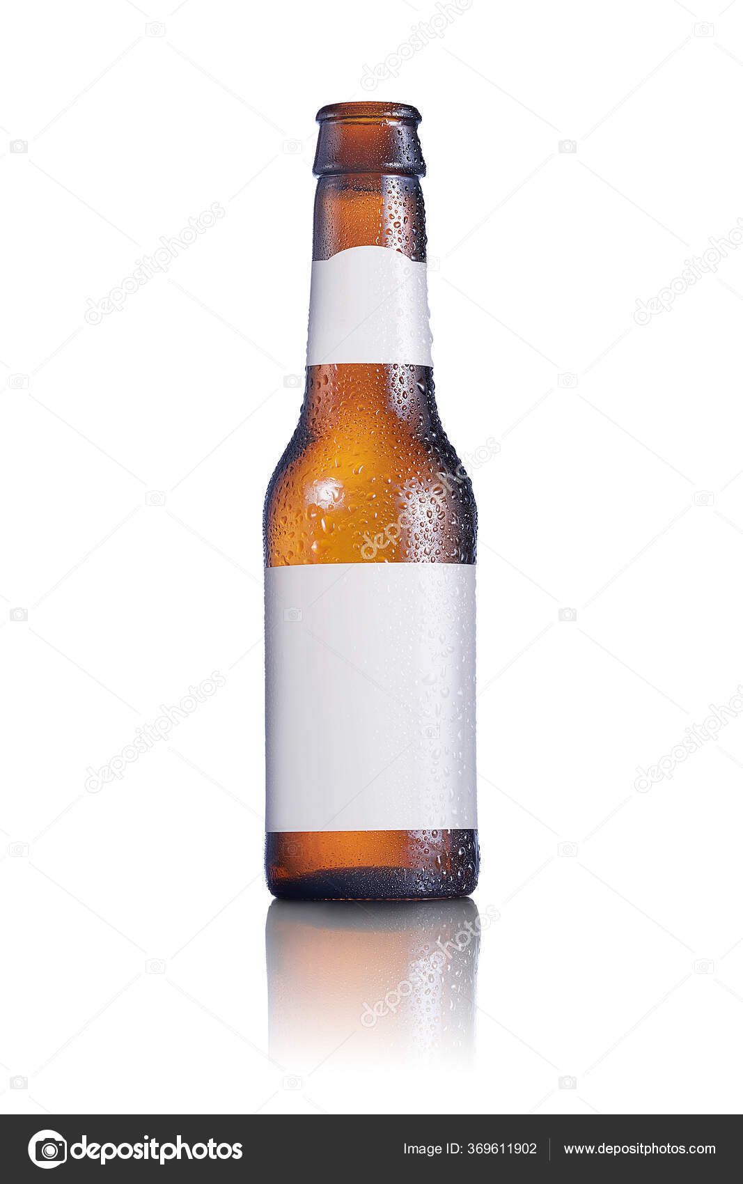 Beer Bottle Blank Label White Background — Stock Photo © Ruben_chase ...
