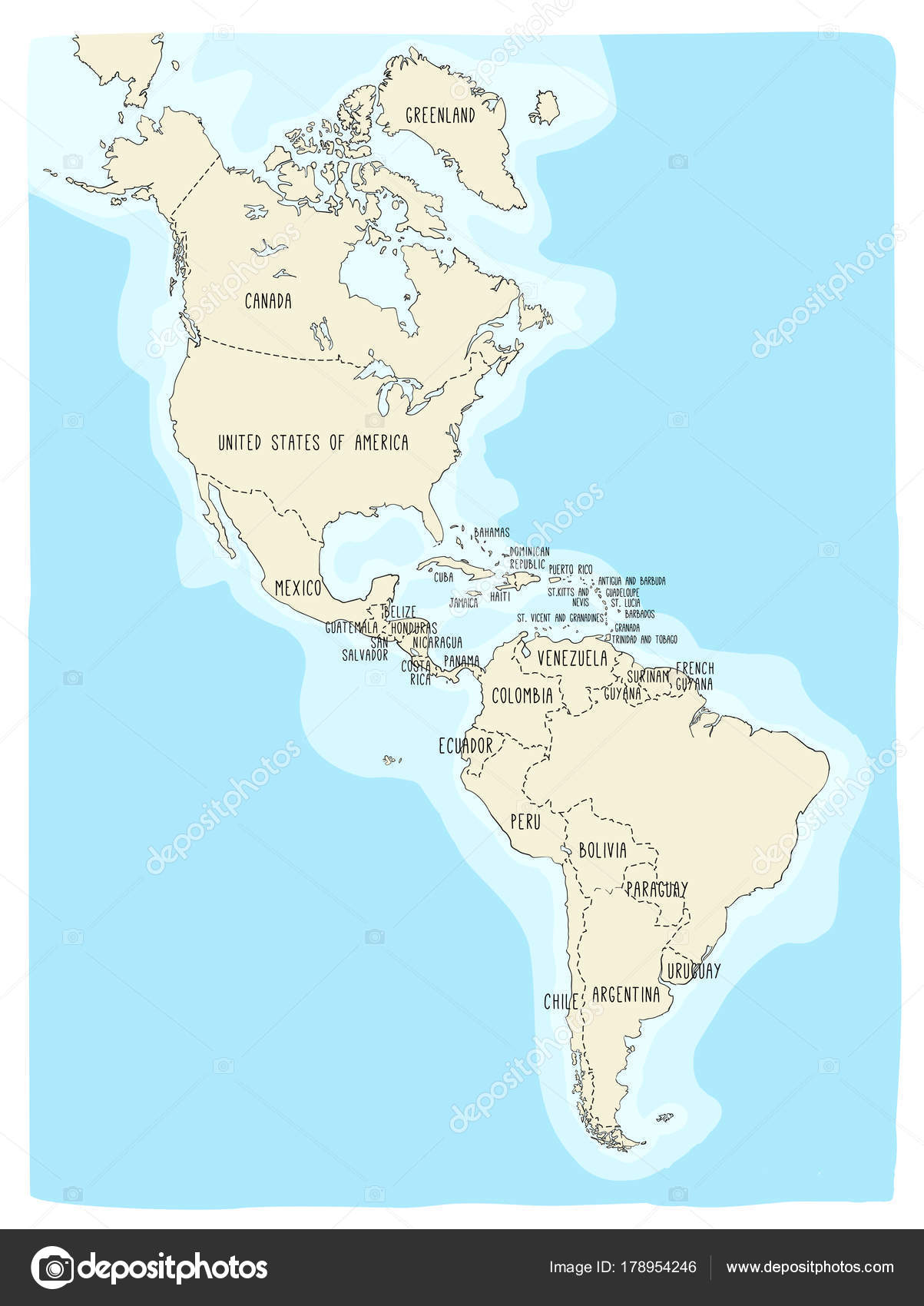 ??continente Americano?? Mapa Para Colorear, Mapa De, 43% OFF