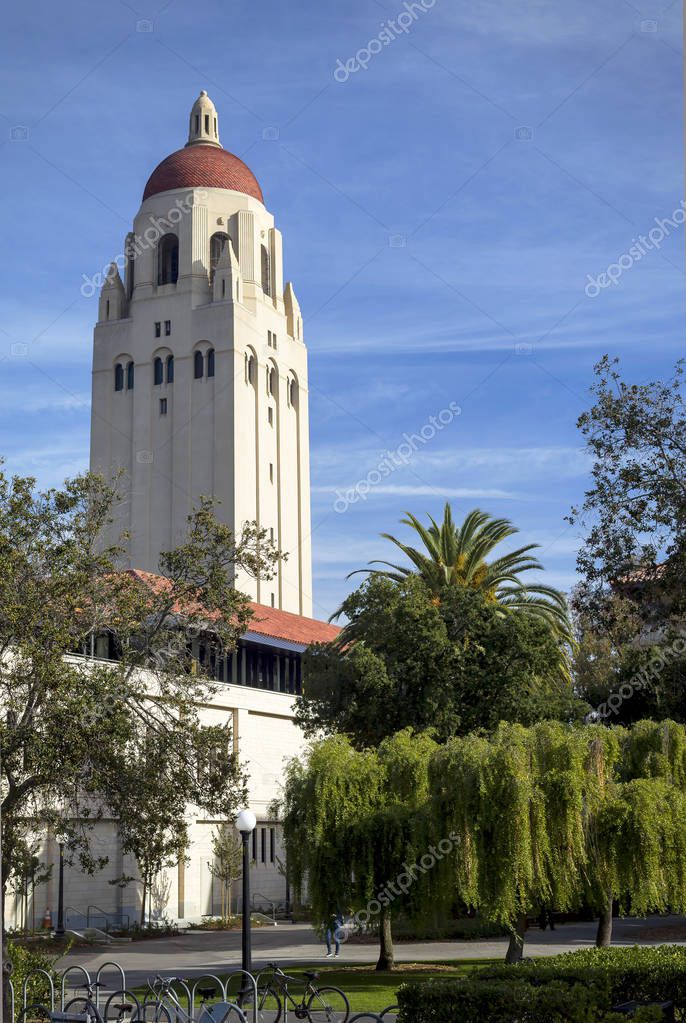 Hoover Tower — Stock Photo © mmarfell #176613366