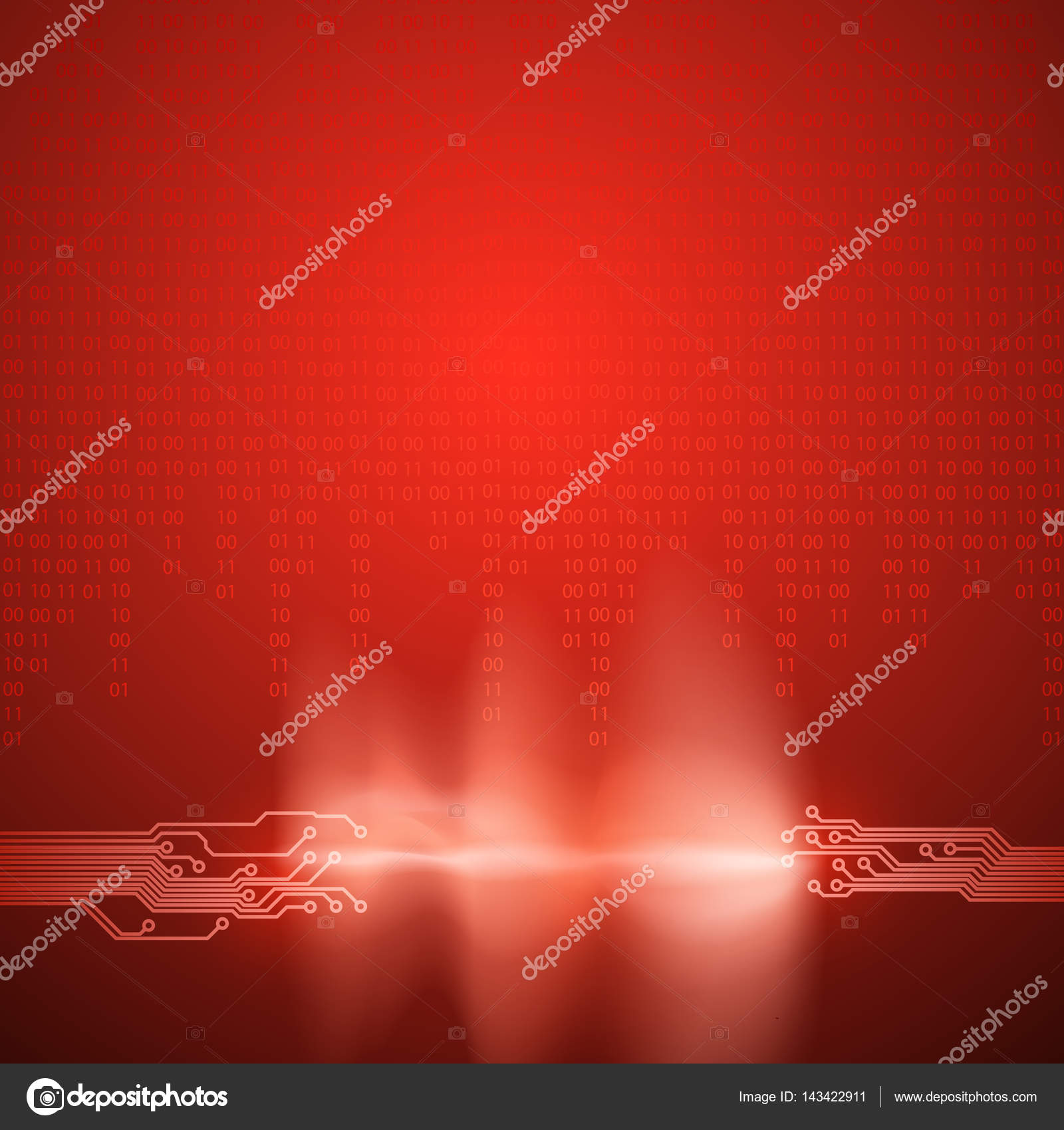 Stream Of Binary Code With Circuit Board Texture Stock Vector Image By ©vadimrysev 143422911
