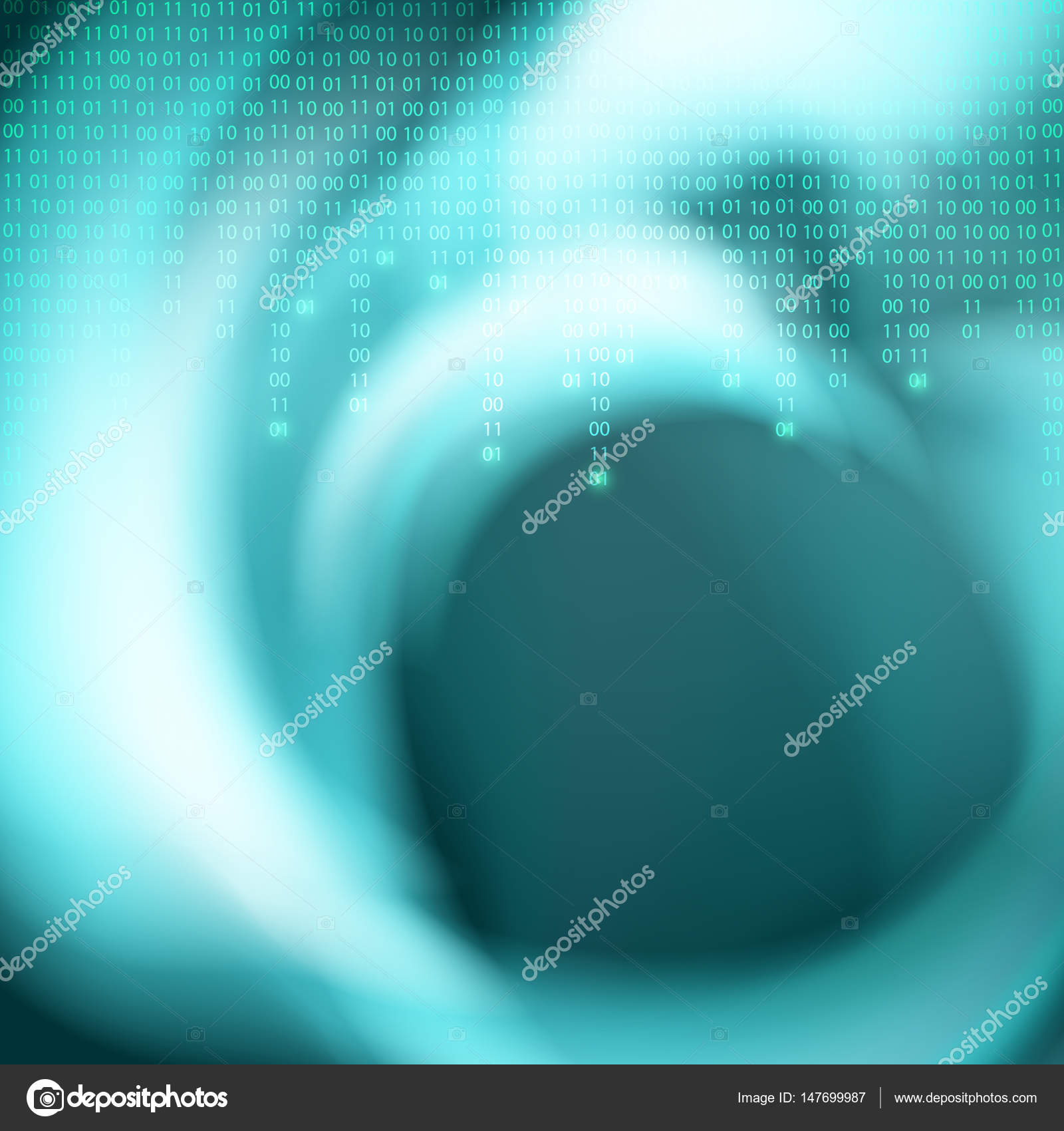 Abstract blue binary code background Stock Vector Image by ©vadimrysev ...