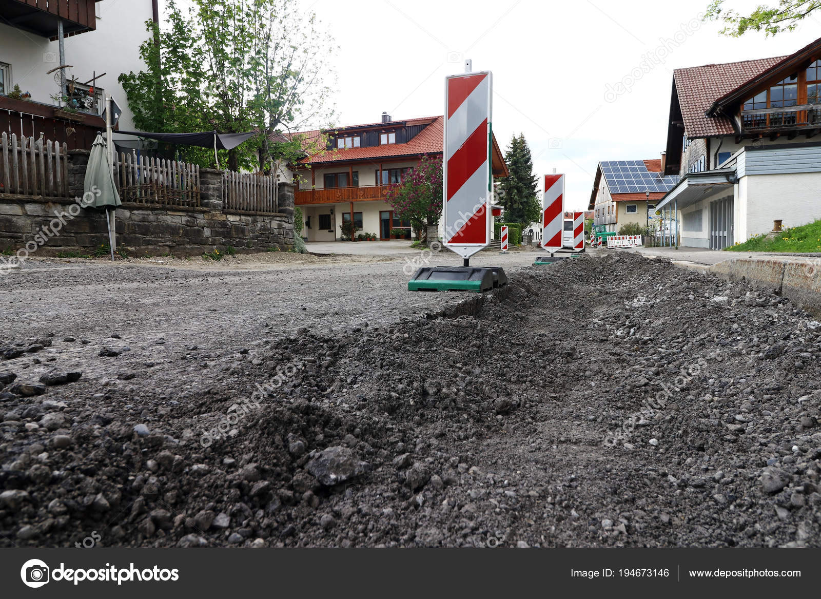 Construction Site City New Road Being Built City Stock Photo by ...