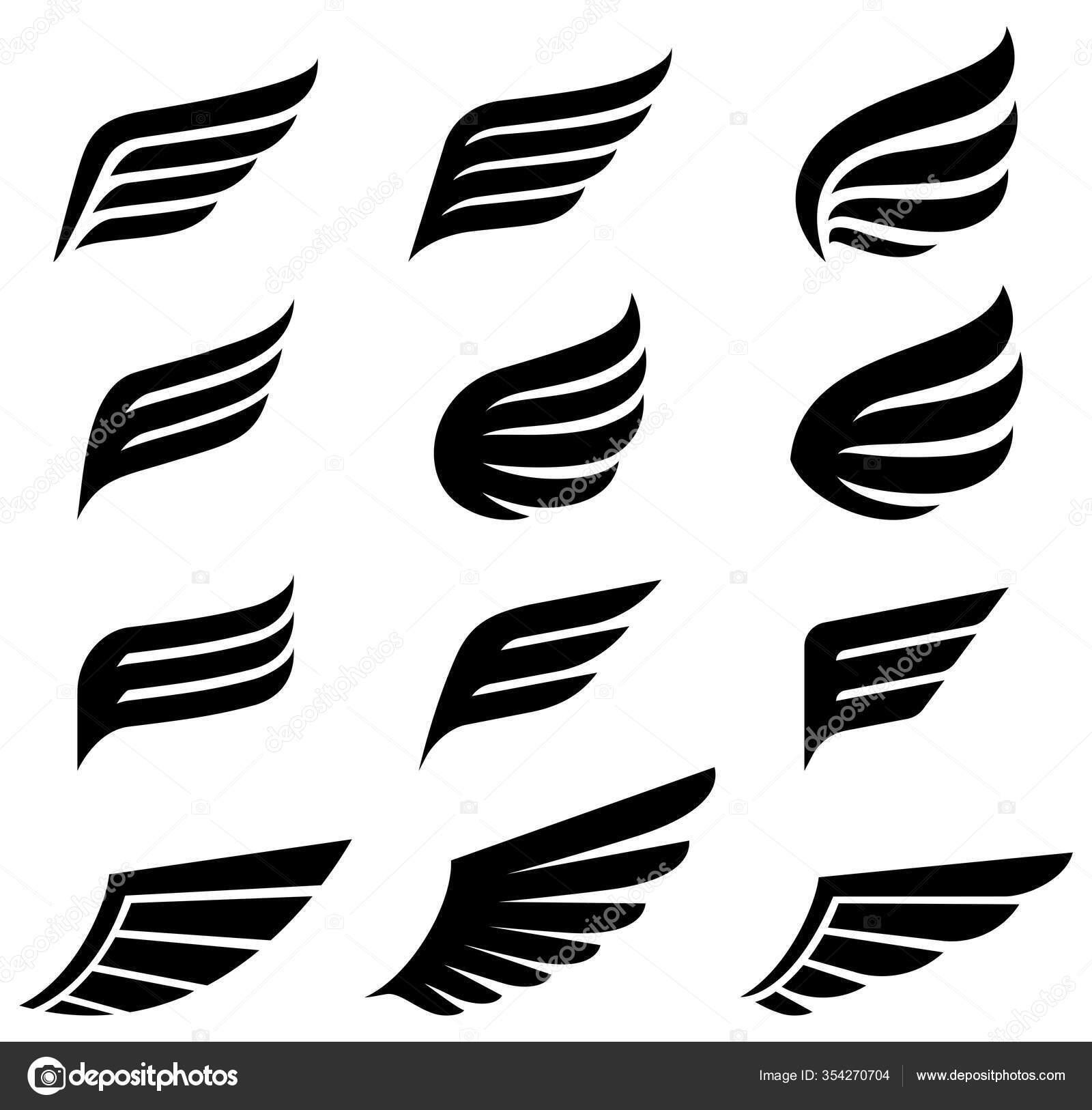 Iconos Alas Logo Vector Ilustraciones Vector de stock por ©graphixmania ...