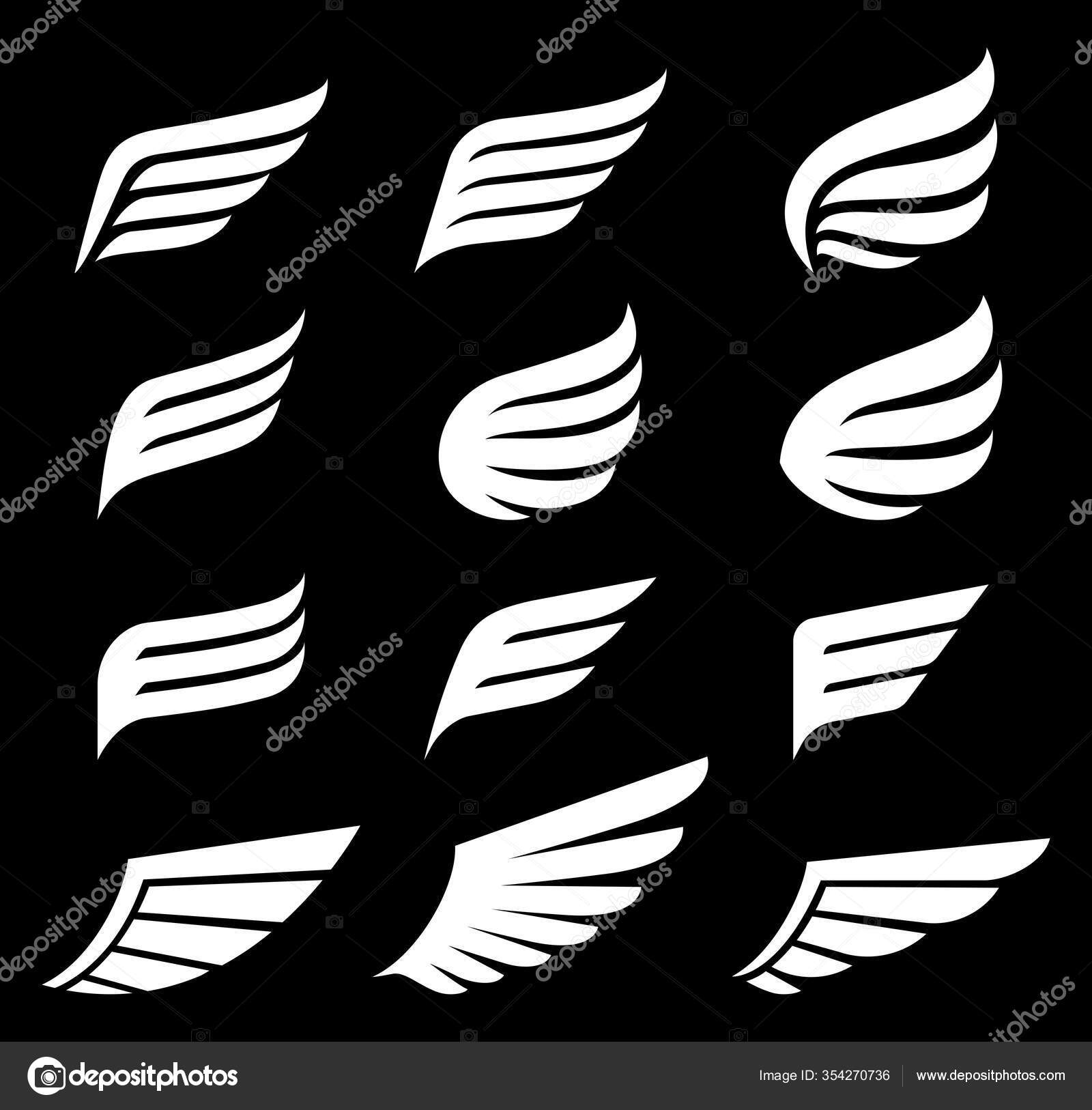 Iconos Alas Logo Vector Ilustraciones Vector de stock #354270736 de ...