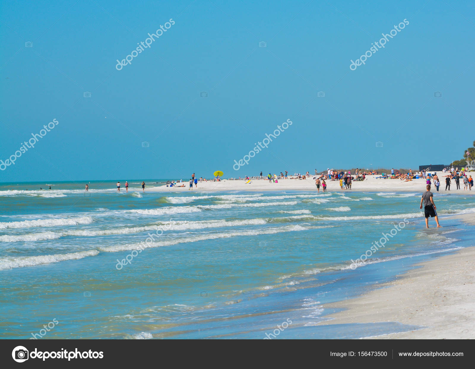 A beautiful day to walk, wade and swim in the Gulf of Mexico, Treasure ...