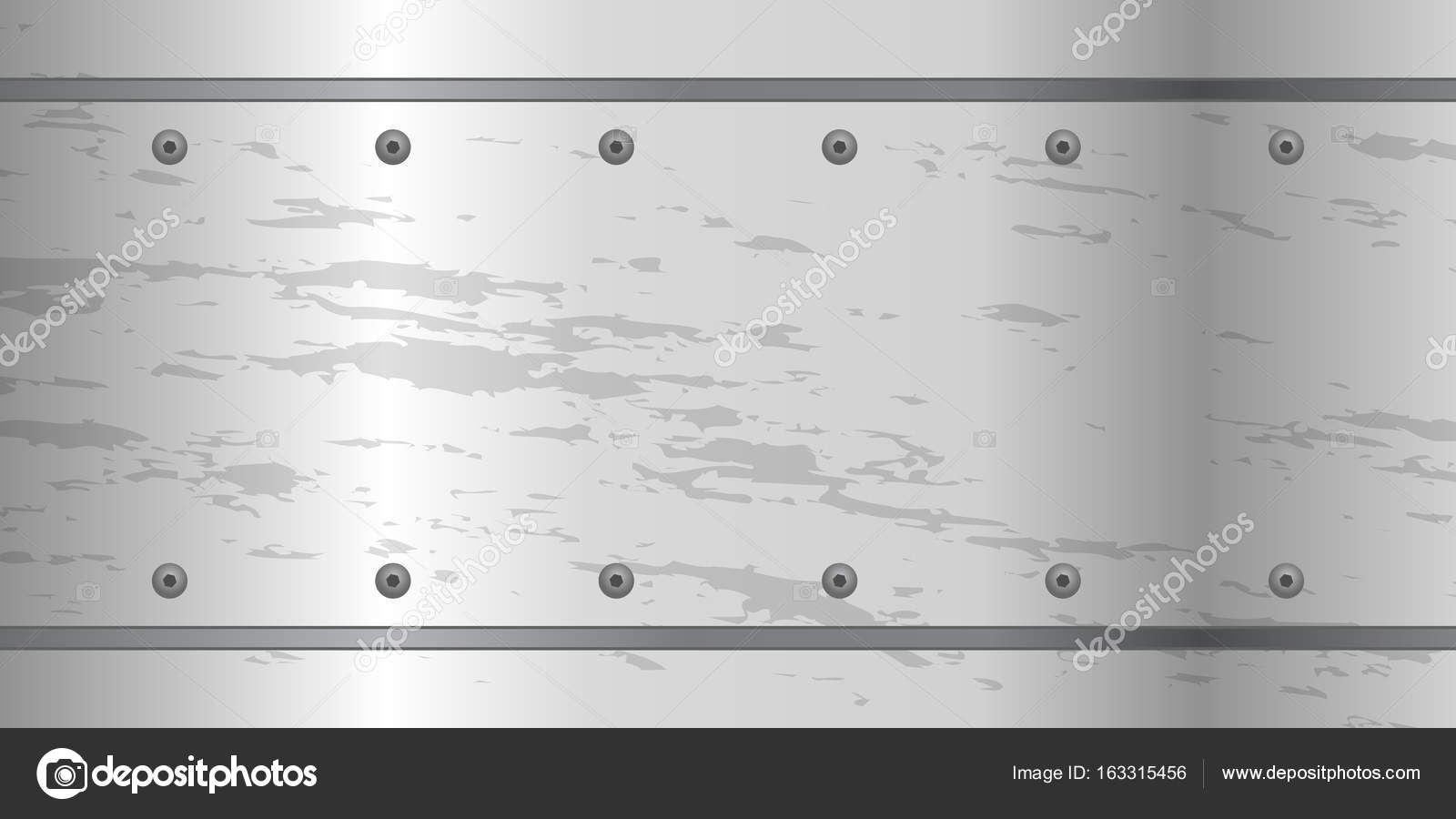 Abstract metal background with screws steel plate vector illustration ...