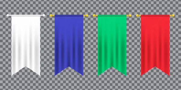 3d model of a realistic empty pennant, color changes easily. 3d ...