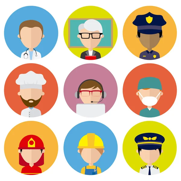 Set Avatar professions Stock Vector Image by ©sbego #145177285
