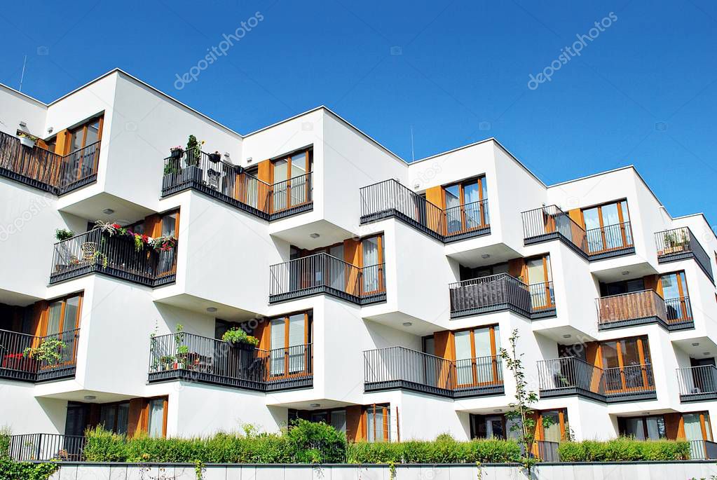 Moderno, edificio de apartamentos de lujo. 2024