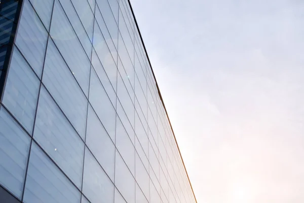 Sun rays light effects on urban buildings. Abstract image of looking up ...