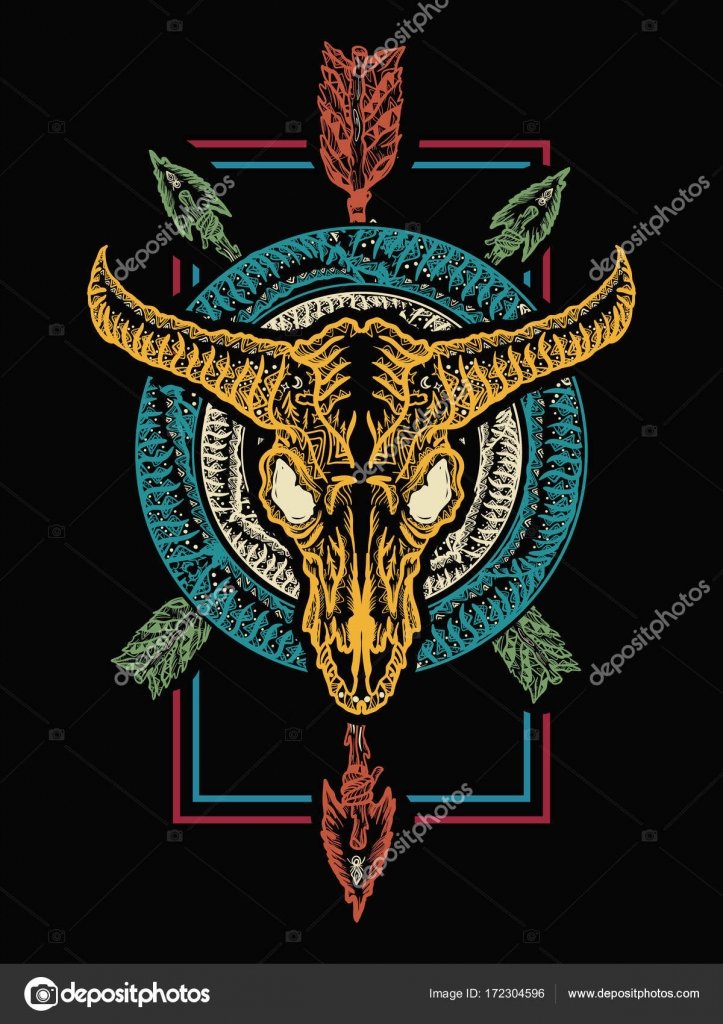 Native American Arrows Crossed