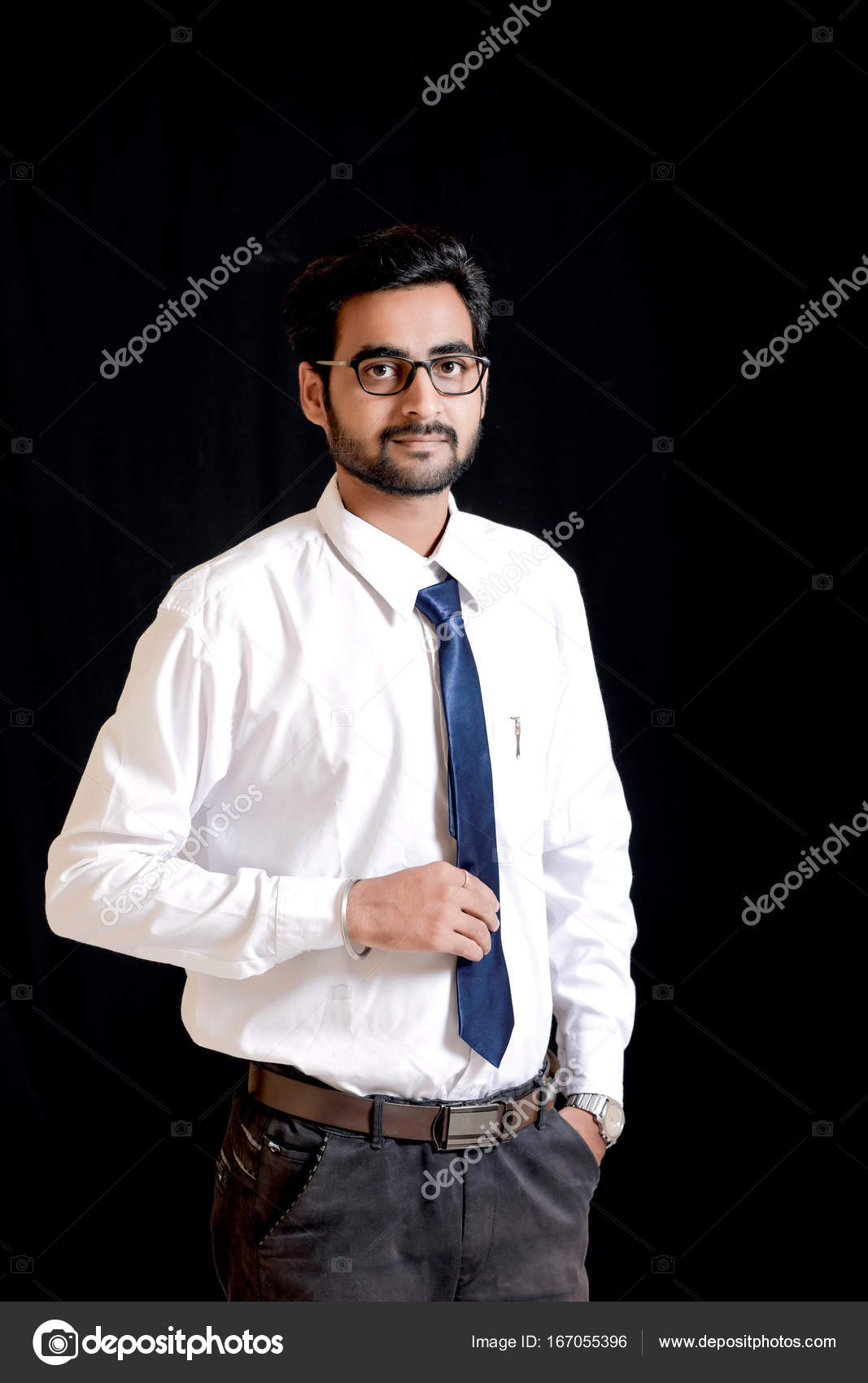 Indian young man on spectacles — Stock Photo © adsniks@gmail.com #167055396