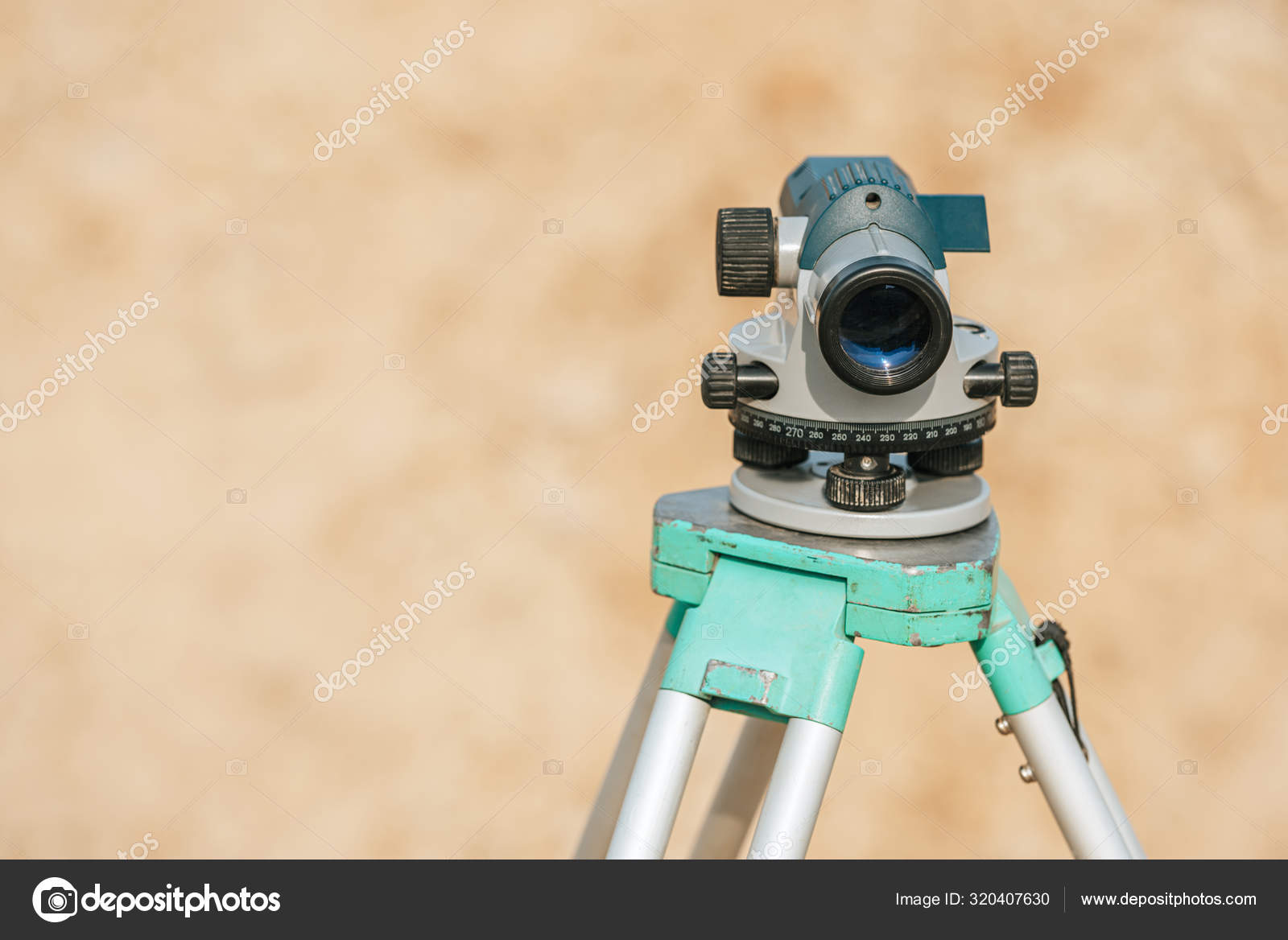 Digital Level Survey Measuring Tripod ⬇ Stock Photo, Image by ...
