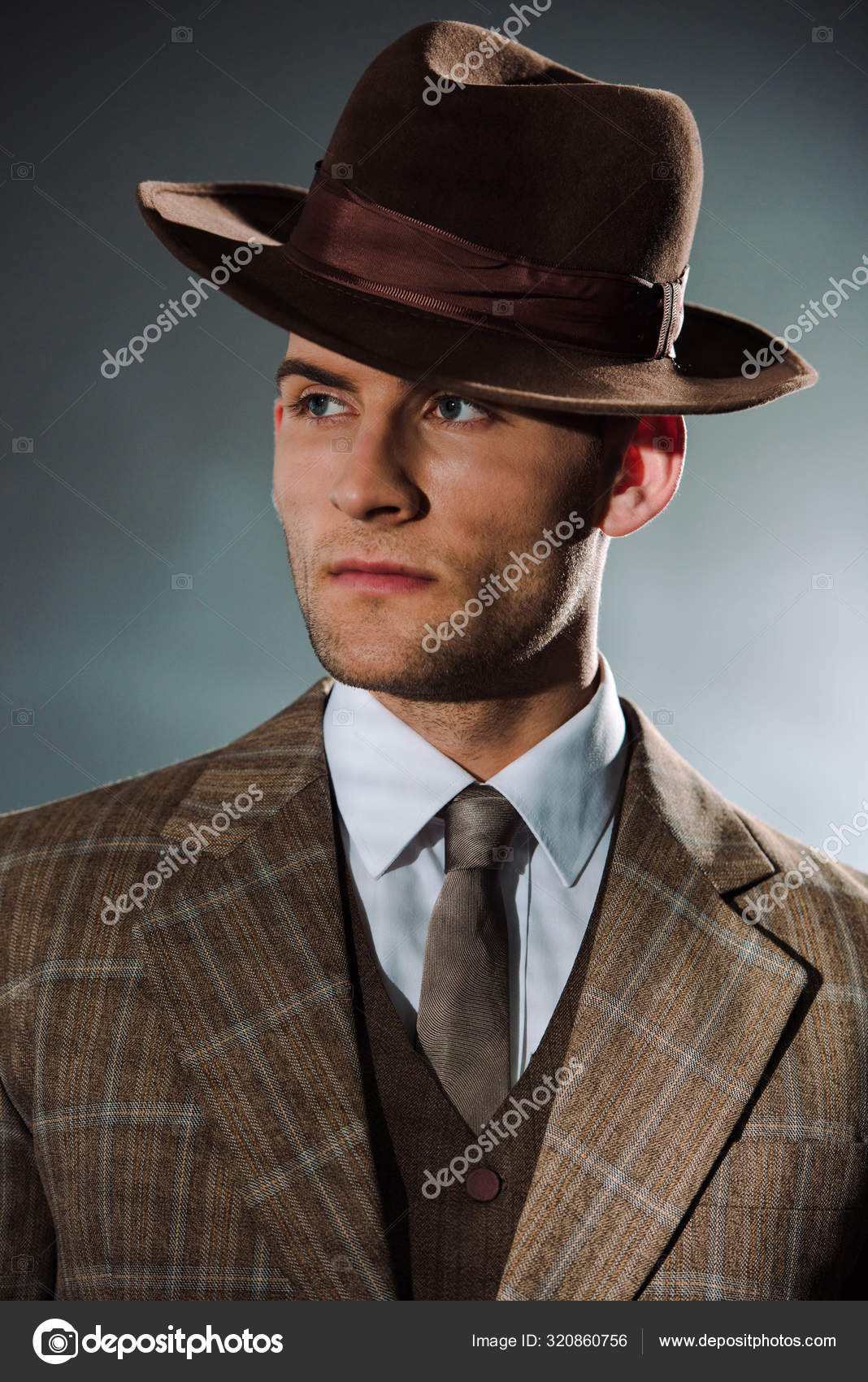 Person Wearing Suit And Hat