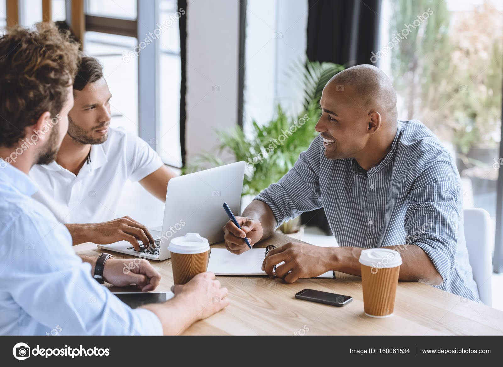 Multicultural business people at meeting — Stock Photo ...