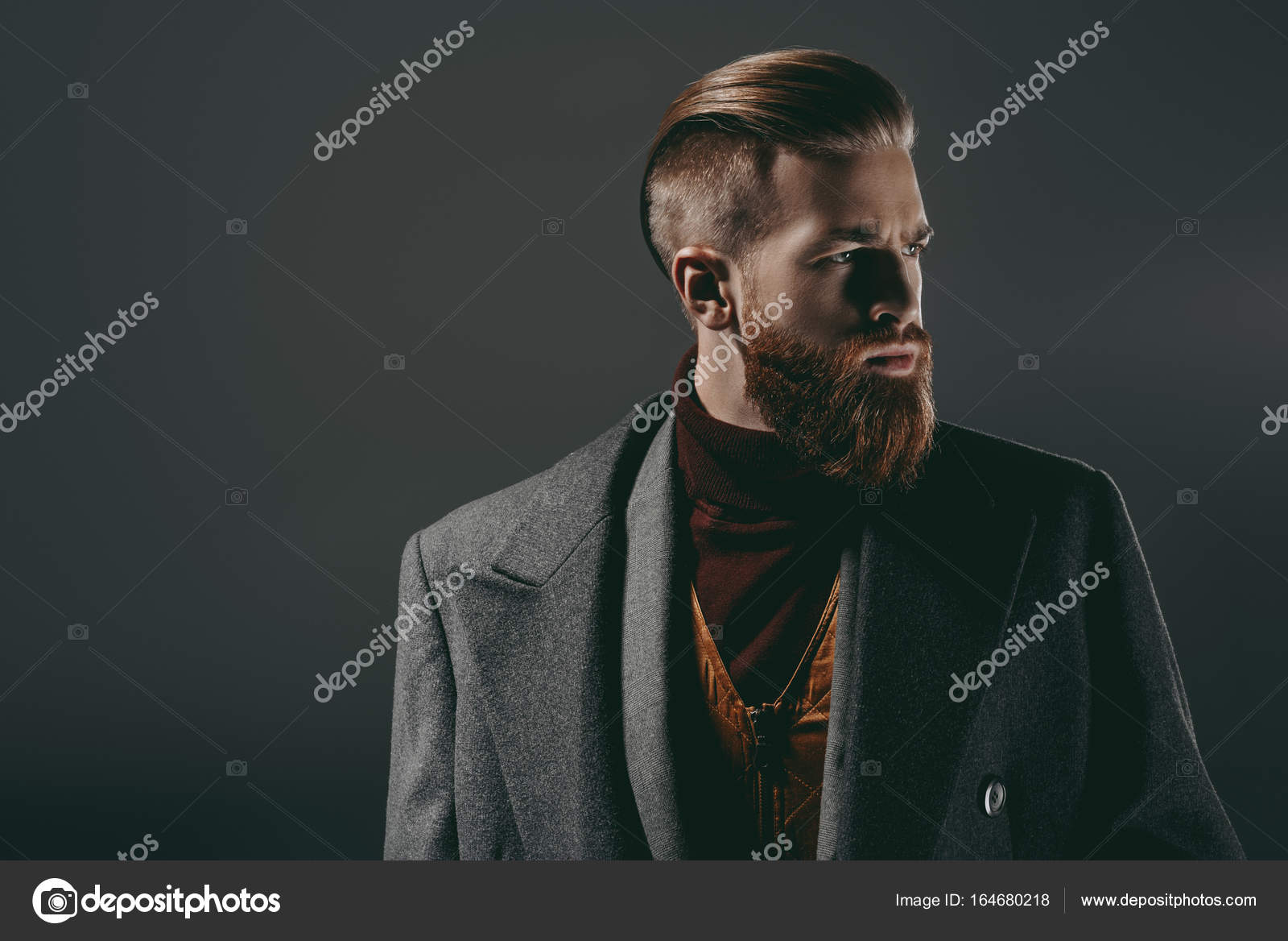 Handsome bearded man Stock Photo by ©VitalikRadko 164680218