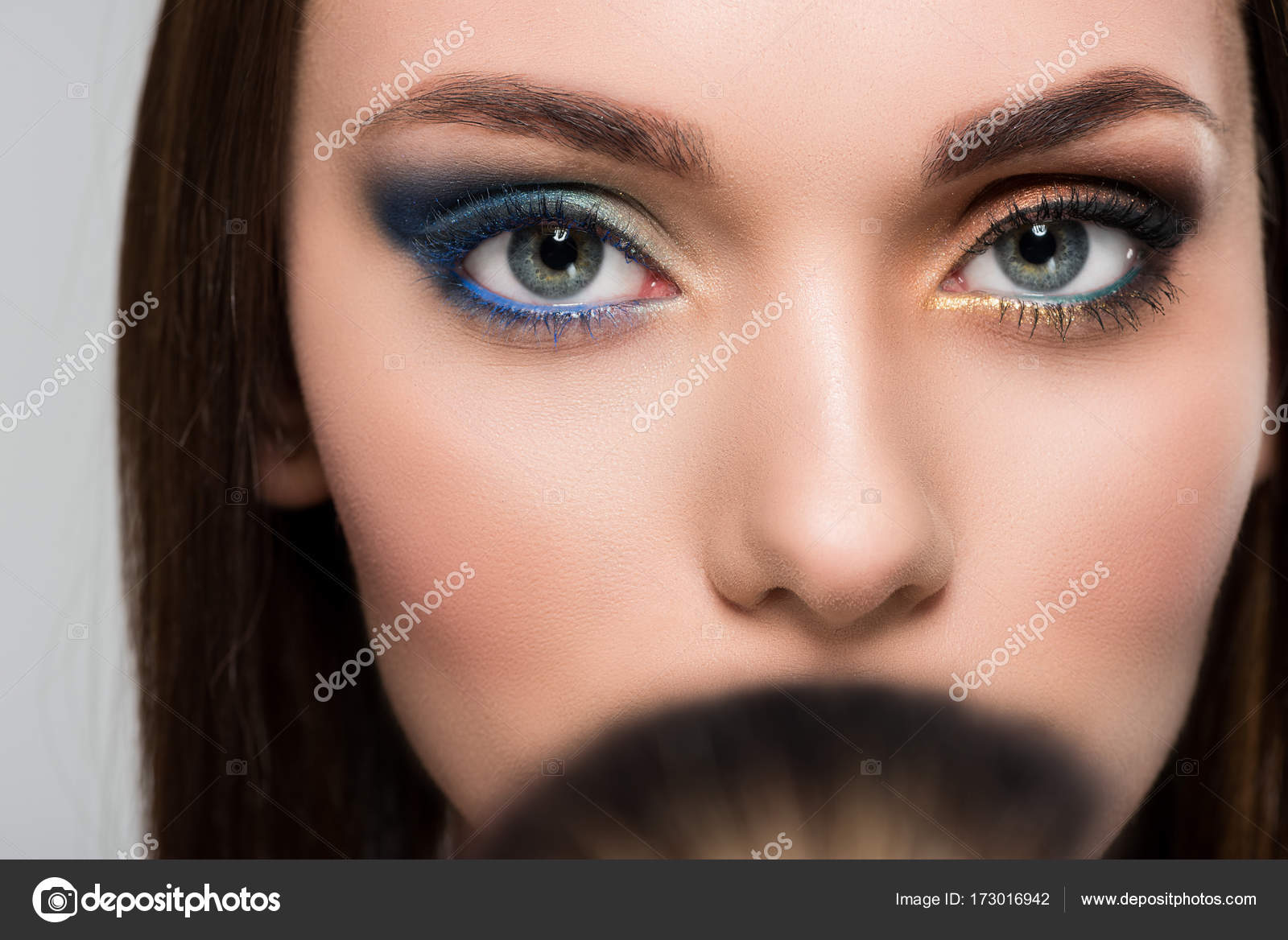 Images: eyes painting | Woman with colorfully painted eyes — Stock ...