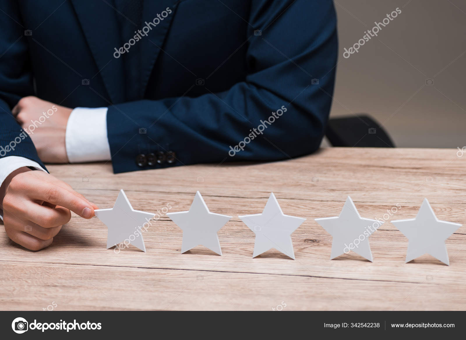 Cropped View Businessman Formal Wear Touching Star Isolated Grey ... Cropped View Businessman Formal Wear Touching Star Isolated Grey ...