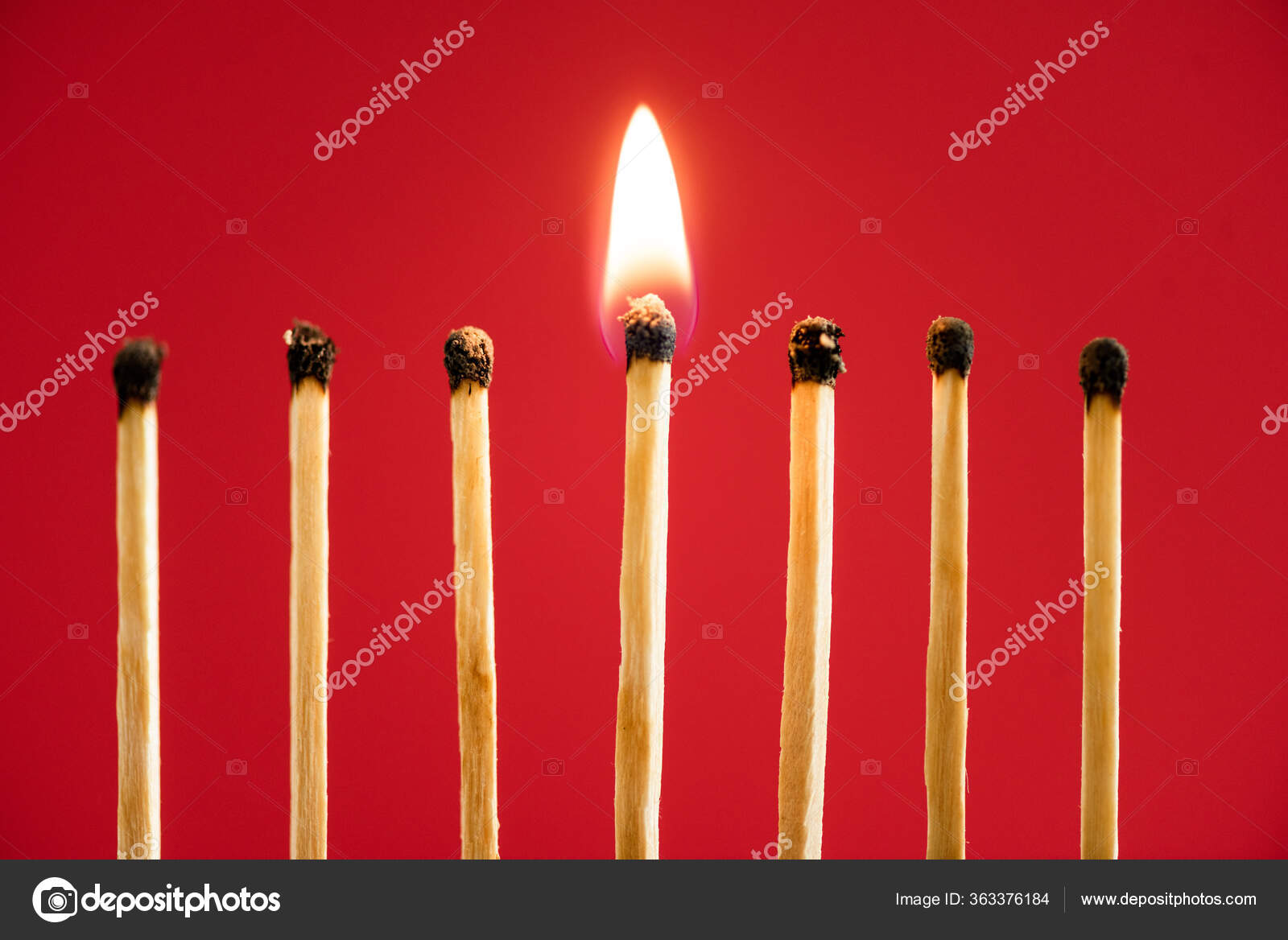Match Fire Burned Matches Red Background — Stock Photo © VitalikRadko ...