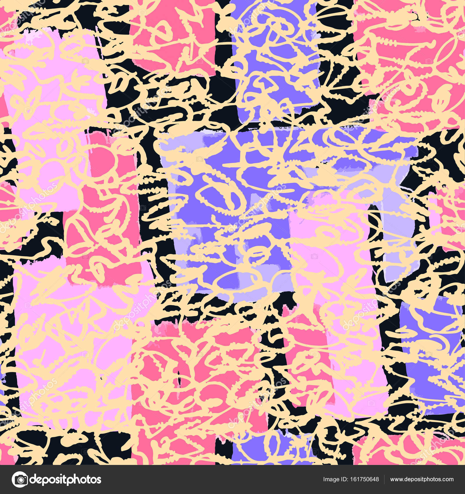 Textile seamless graffiti doodle pattern Stock Vector Image by ©OlgaLIS ...